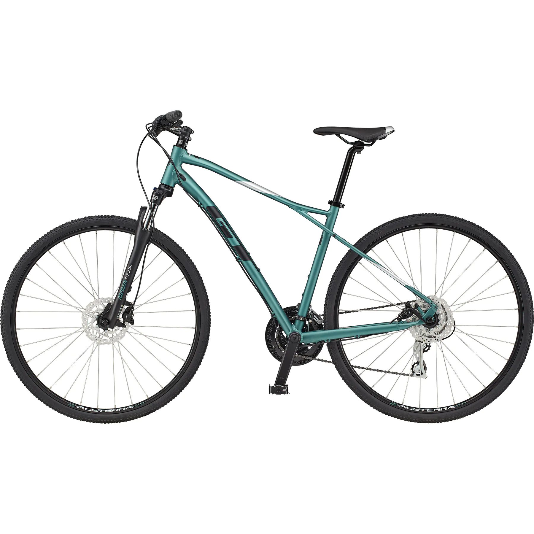 GT Transeo Elite M Hybrid Bike - Jade | SkateHut