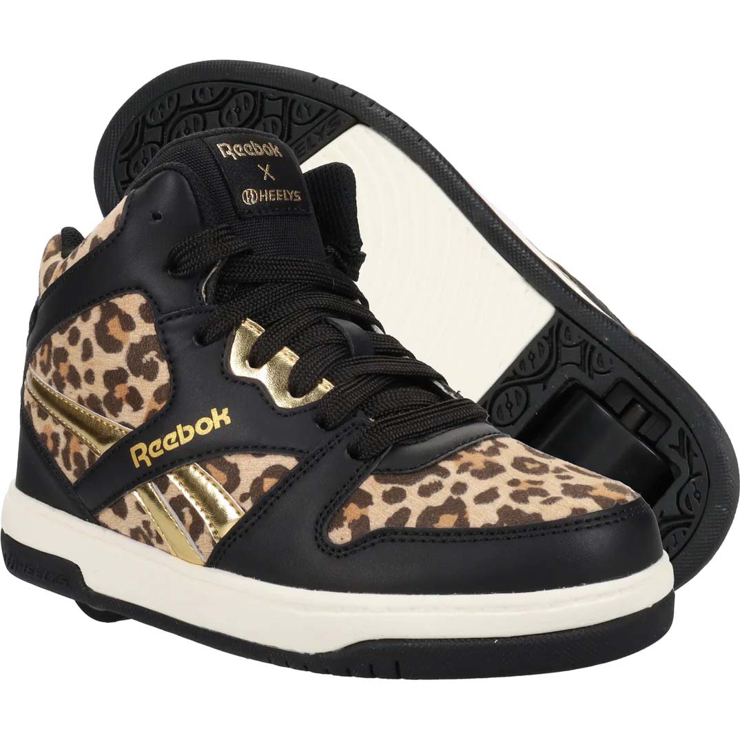 Heelys x Reebok BB4500 Mid Swatch - Black/Cheetah | SkateHut