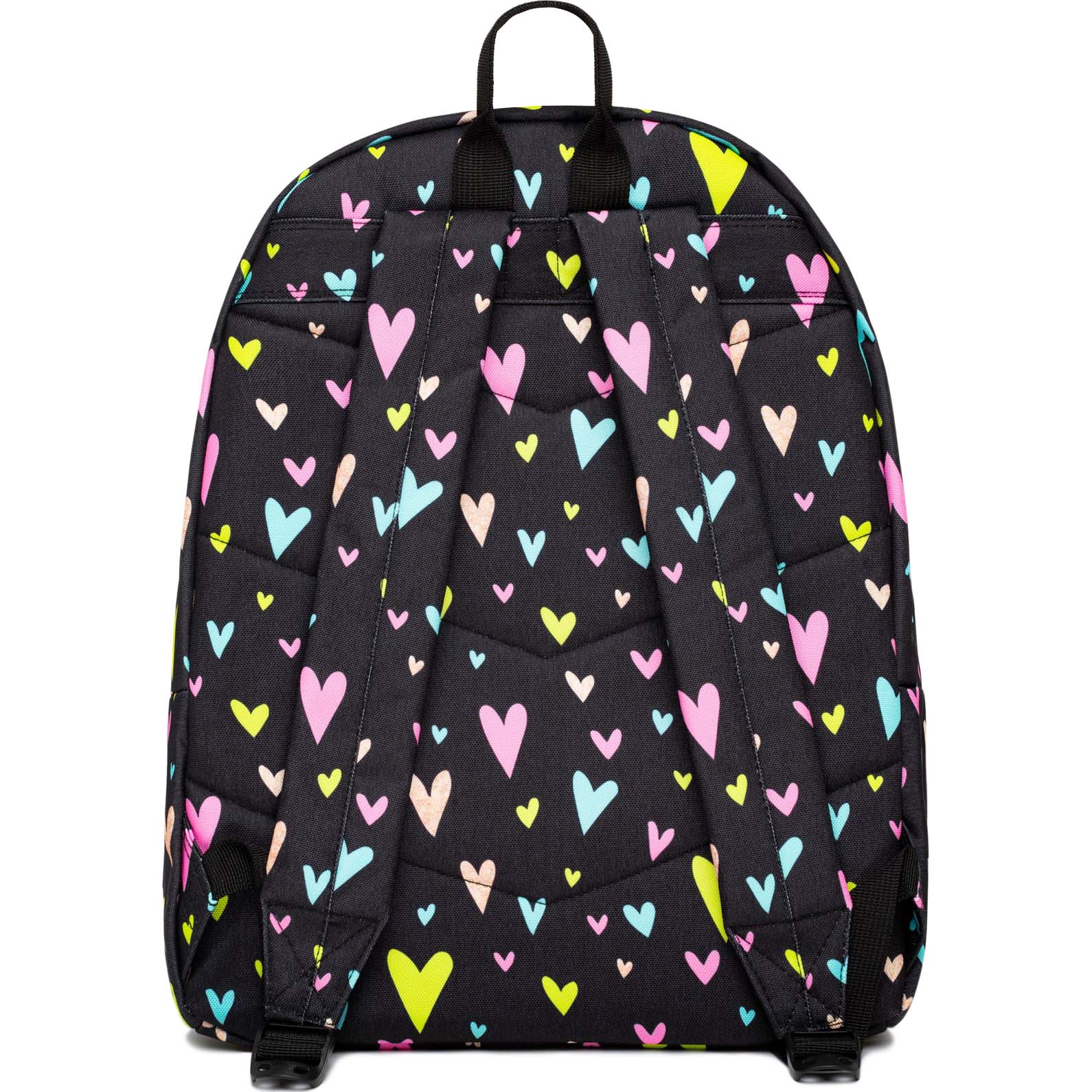 Hype Heart Gold Glitter Overlay Backpack - Black/Multi | SkateHut