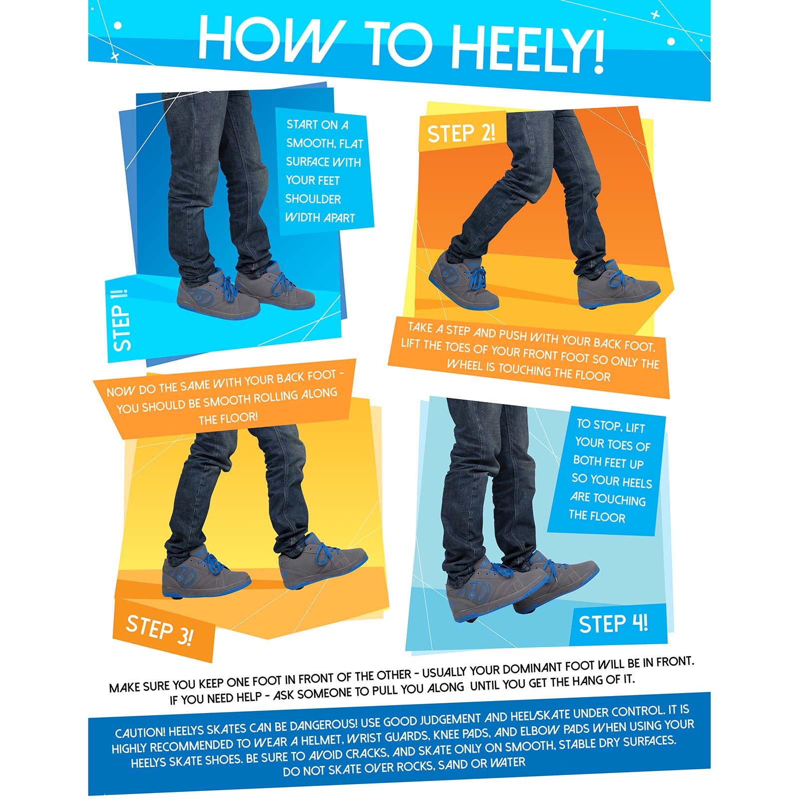 Heelys Mega Pro - Black/Pink/Blue | SkateHut