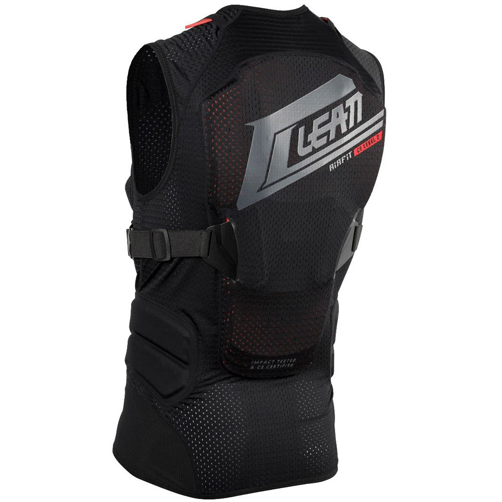 Leatt 3DF AirFit Body Protector Vest - Black | SkateHut