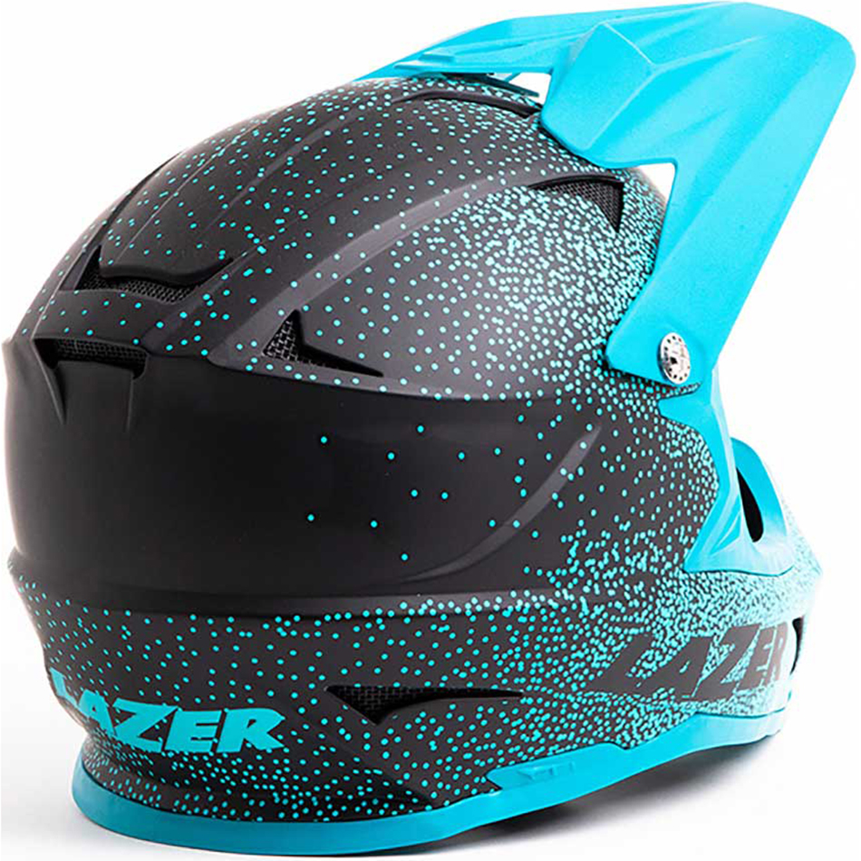 Lazer Phoenix Plus Full Face Helmet - Matte Black/Mint Dots | SkateHut