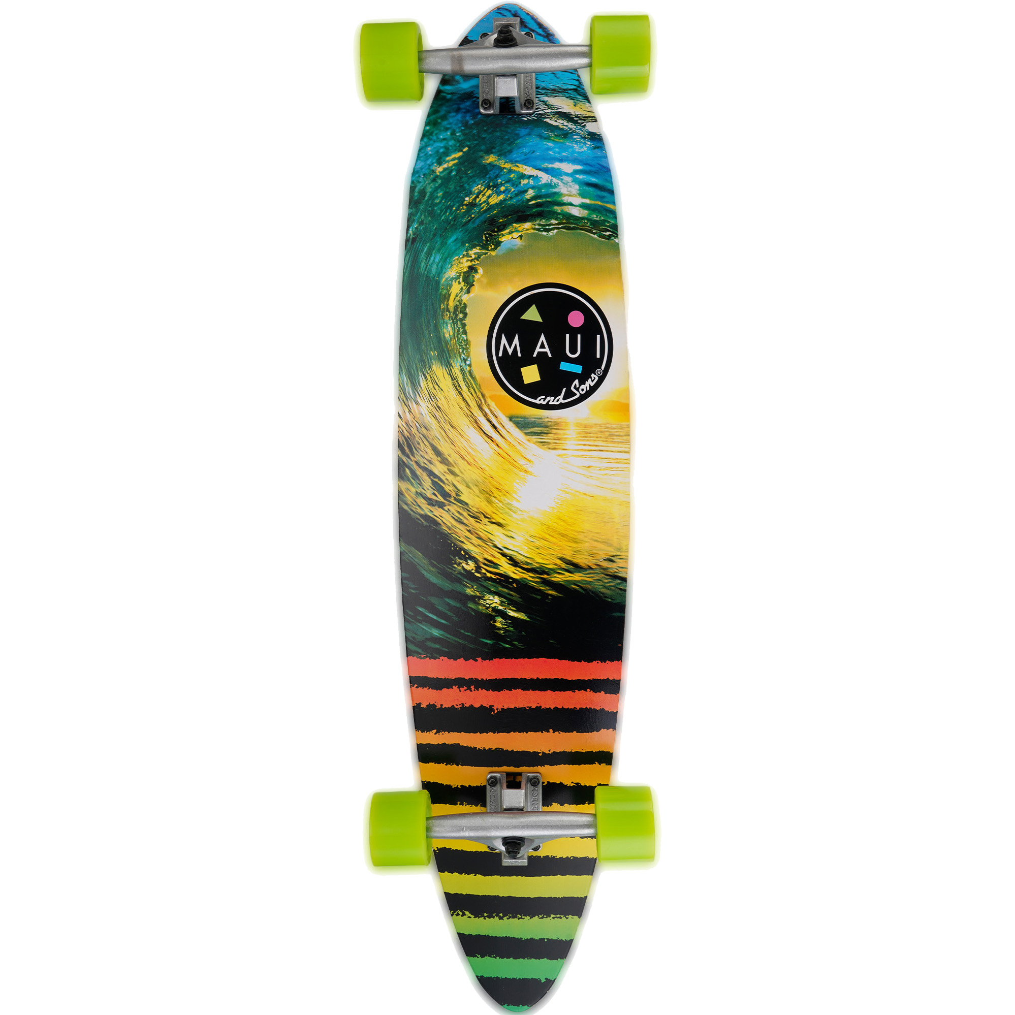 Maui and Sons Line Up Pintail Complete Longboard - 39'' | SkateHut