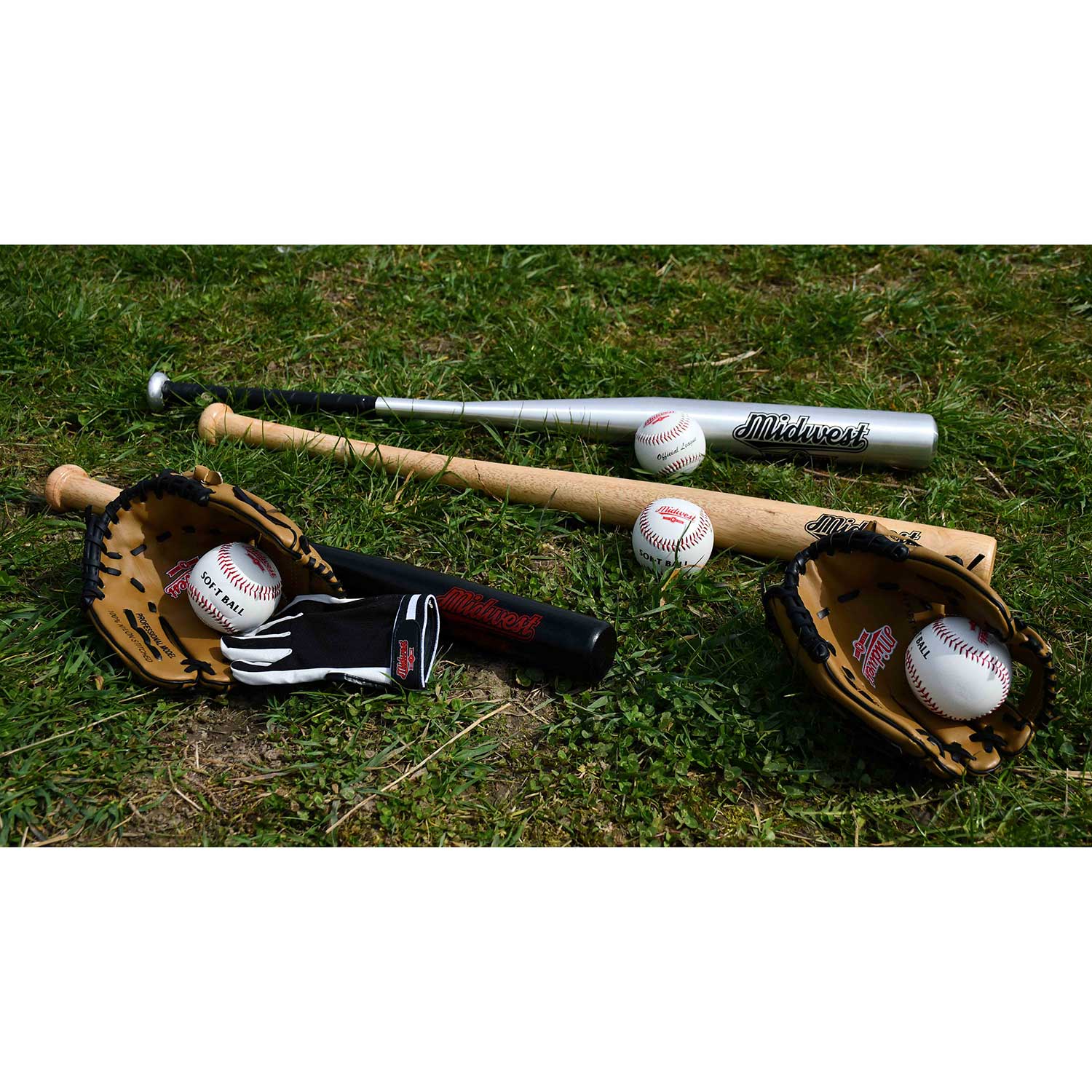 Midwest Slugger Bat & Ball Baseball Set | SkateHut