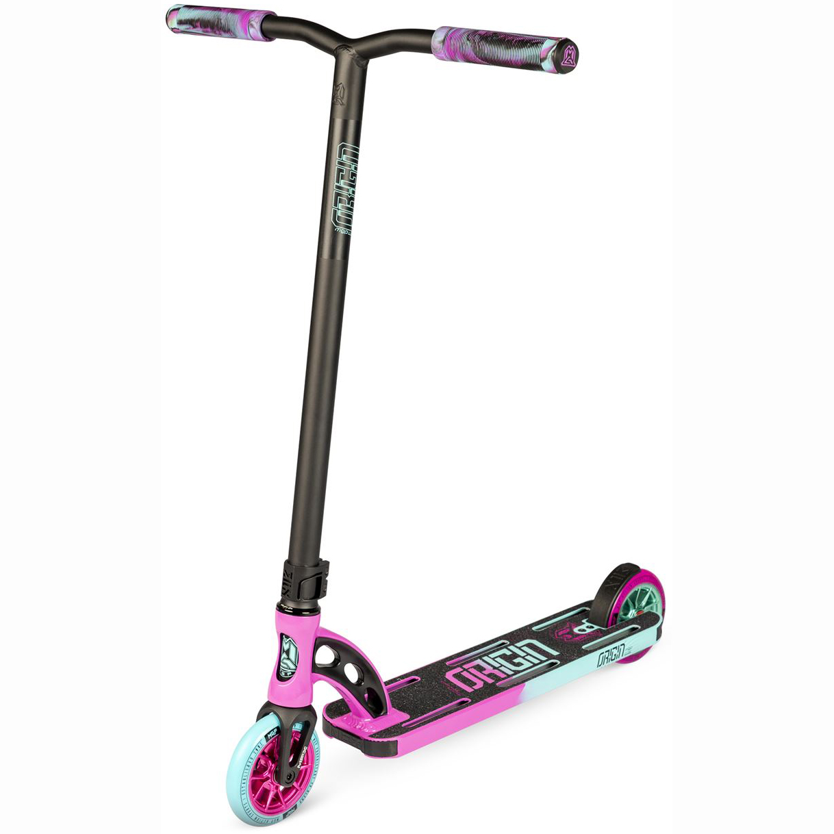 MGP VX Origin Pro 4.5'' Stunt Scooter - Pink/Teal | SkateHut