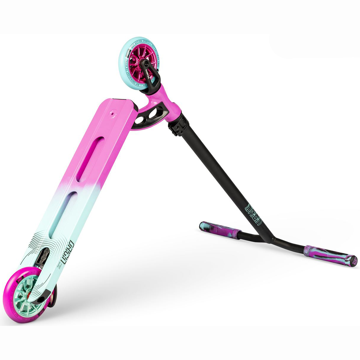 MGP VX Origin Pro 4.5'' Stunt Scooter - Pink/Teal | SkateHut