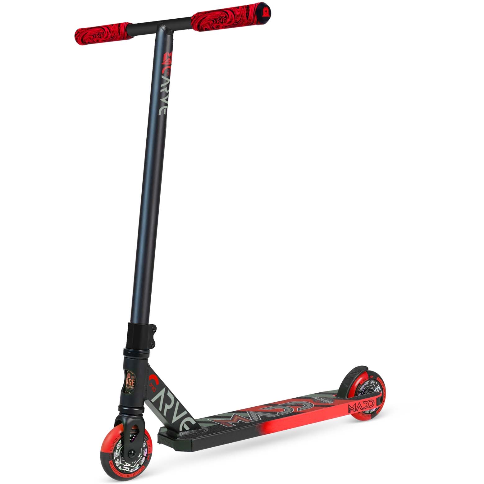 Madd Gear Carve Pro Stunt Scooter - Black/Red | SkateHut
