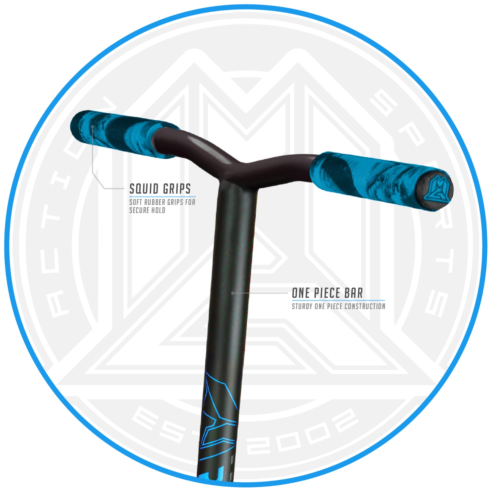 MGP Carve Mini Pro Rookie X Stunt Scooter - Sky Blue/Black | SkateHut