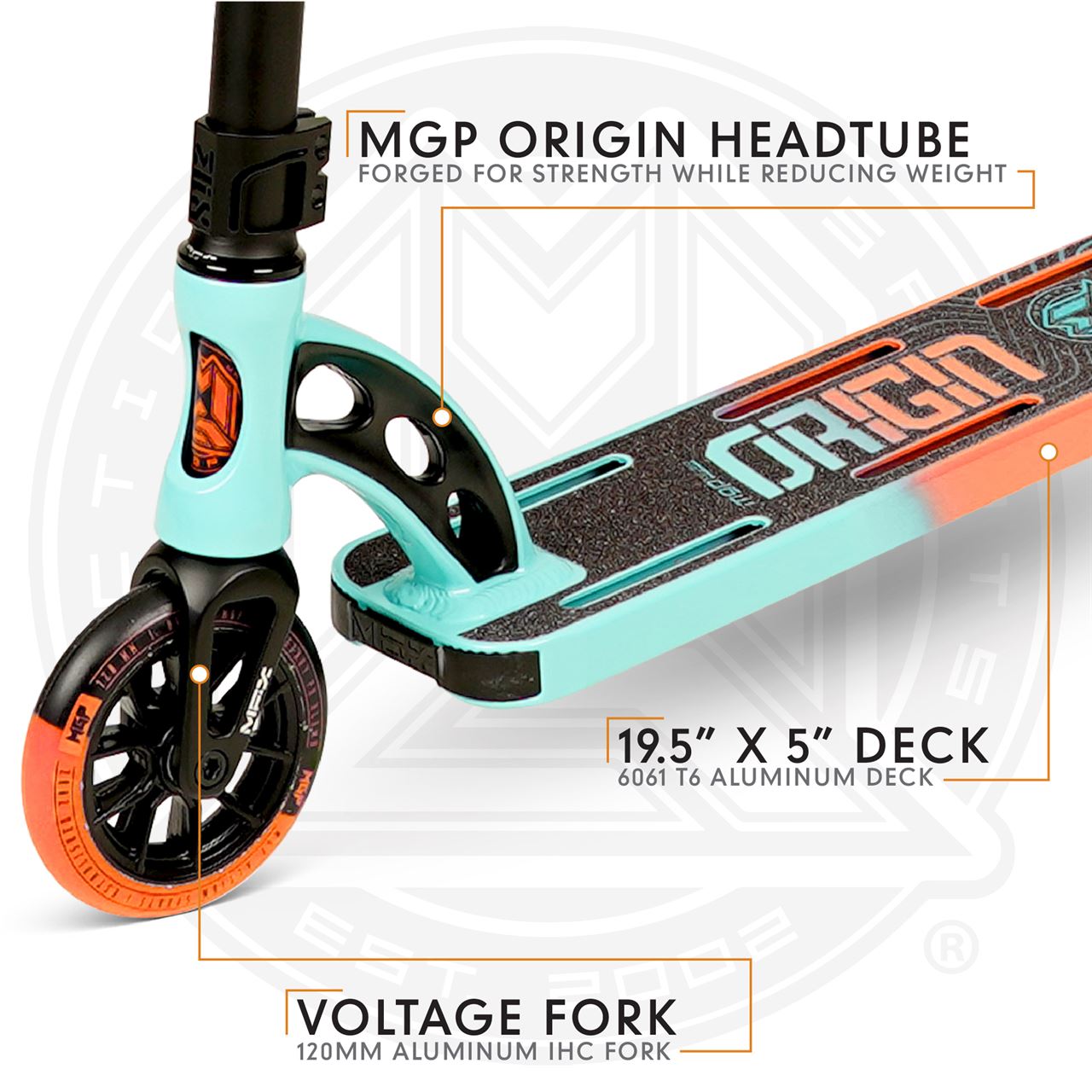 MGP VX Origin II Pro Stunt Scooter - Black/White | SkateHut