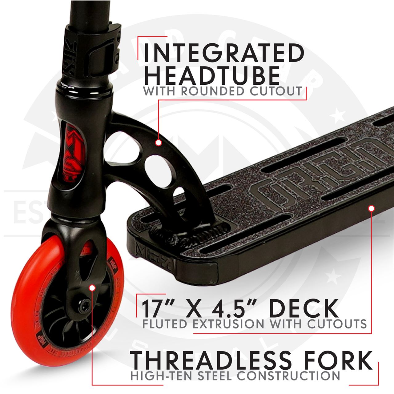 MGP VX Origin II Shredder Stunt Scooter - Lime/Blue | SkateHut