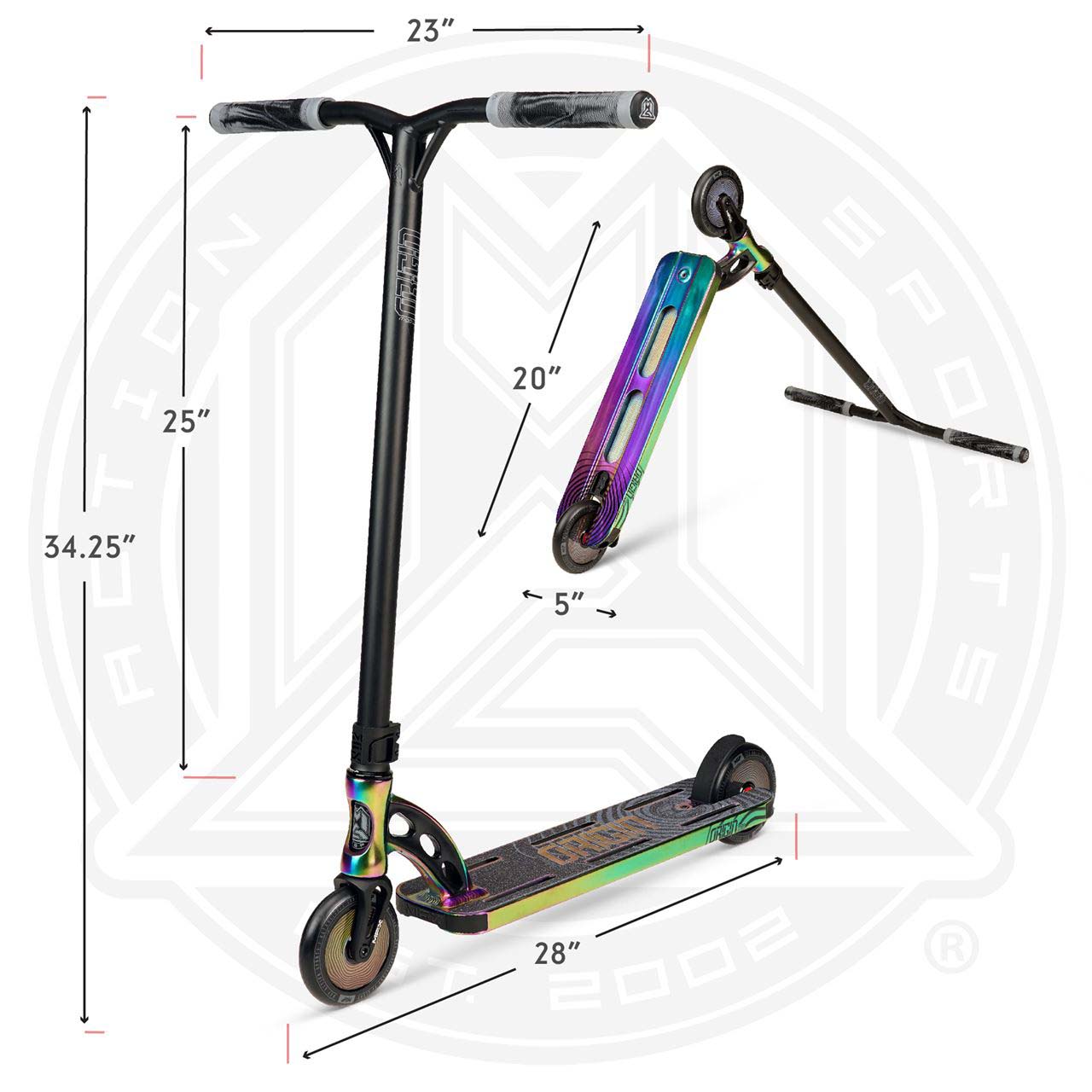 MGP VX Origin II Team Stunt Scooter - Black/Red | SkateHut