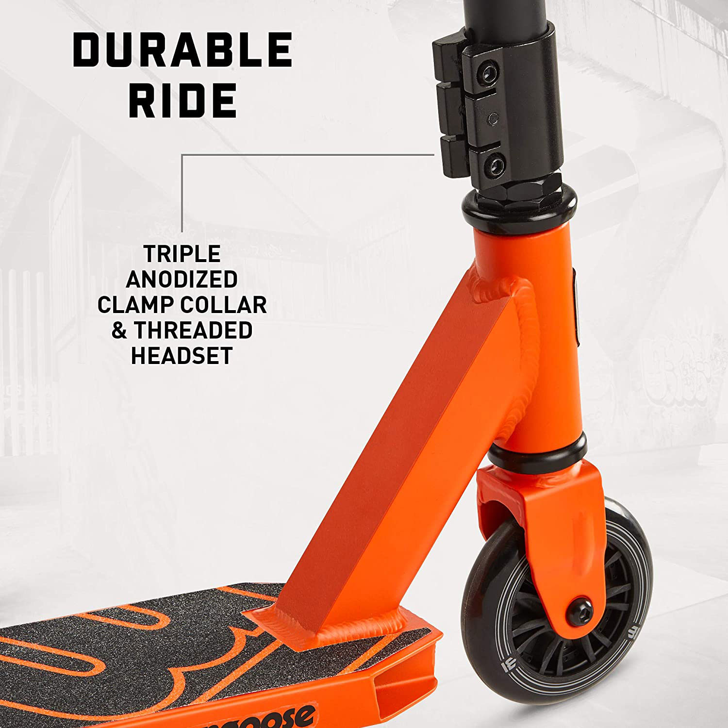 Mongoose Rise 100 Freestyle Stunt Scooter - Orange/Blue | SkateHut