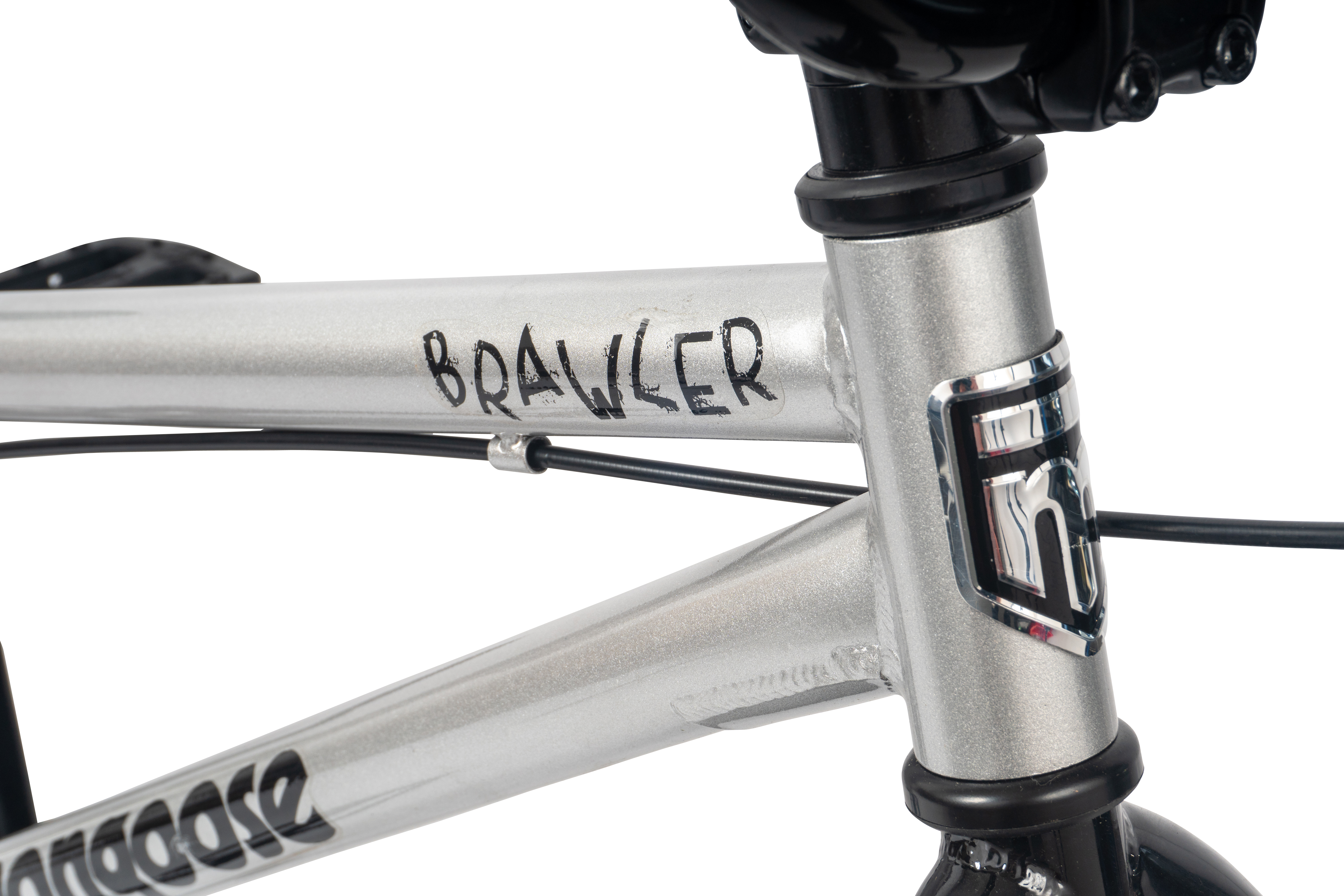 Mongoose Brawler 20" Complete BMX - Silver/Black | SkateHut
