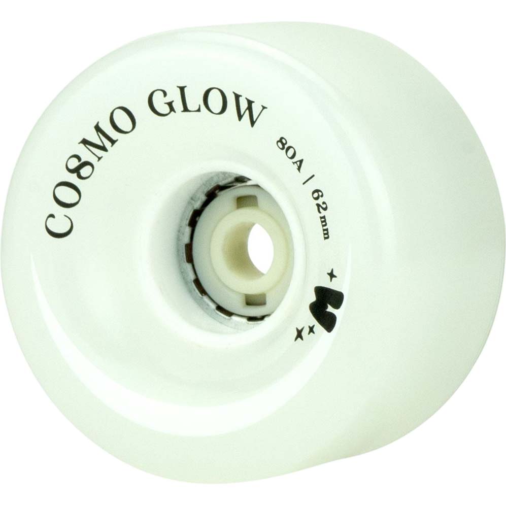 Moxi Cosmo Glow Quad Skate Wheels - White Rain Glow | SkateHut
