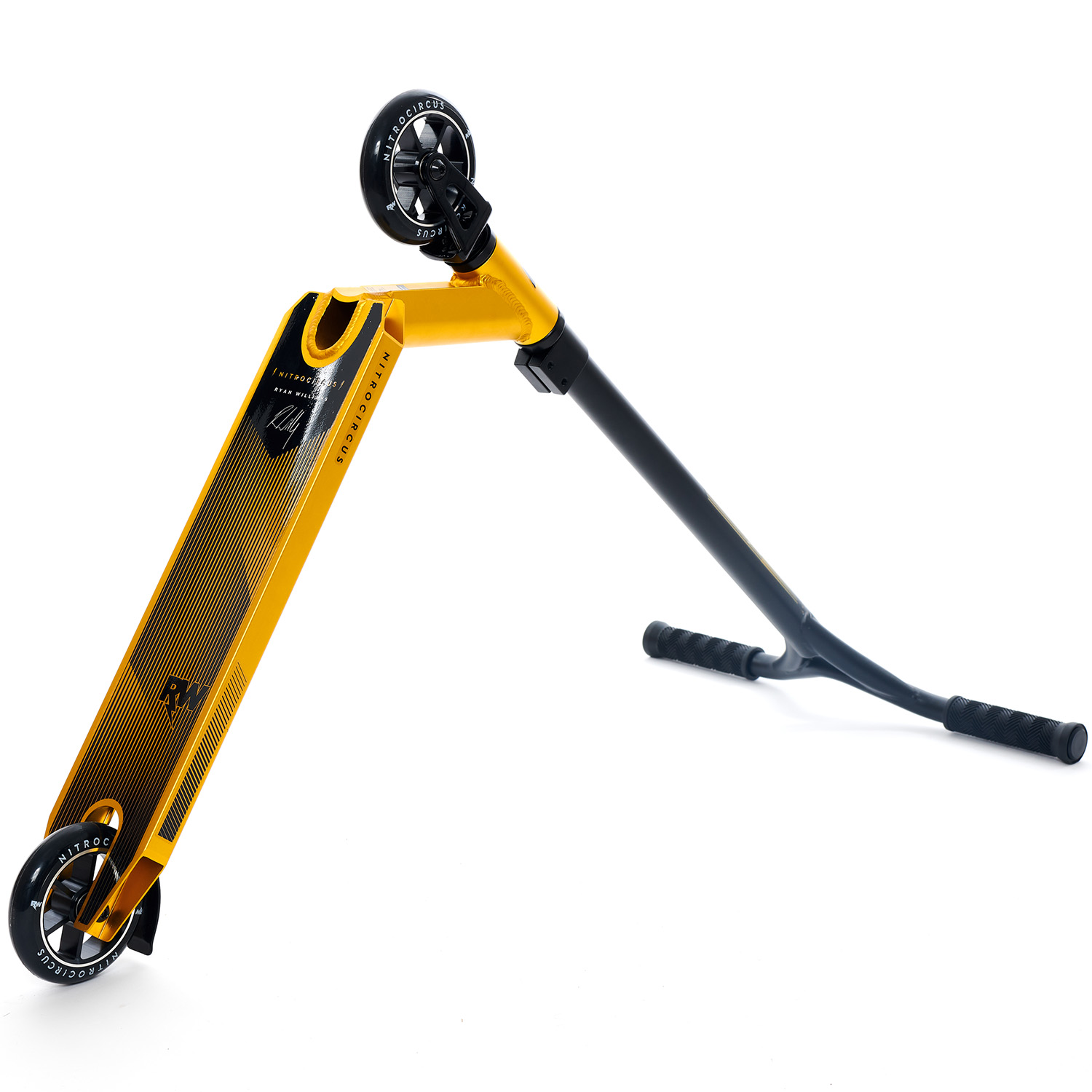 Nitro Circus RW Replica Alloy Core Stunt Scooter - Ano Gold/Gloss Black ...