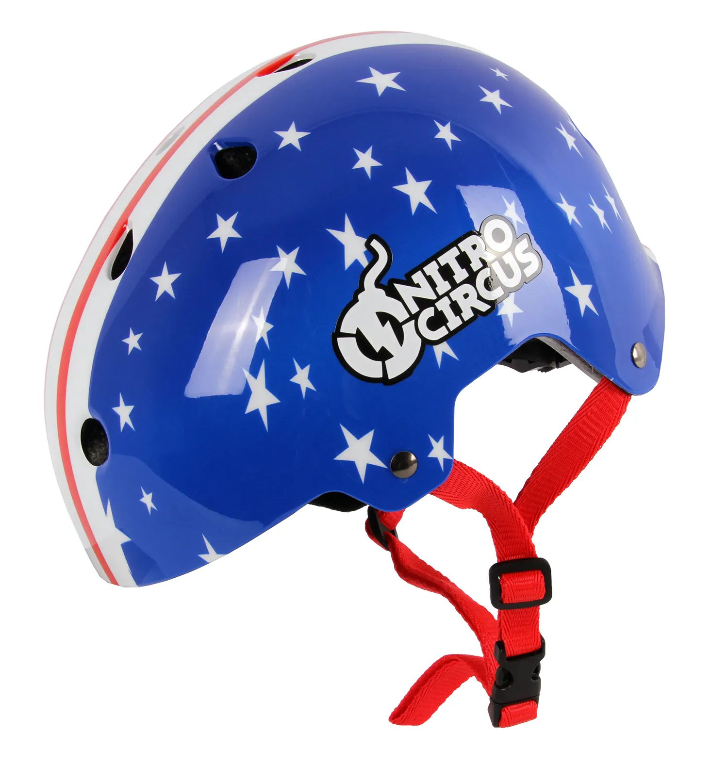 Nitro Circus H11 - Stars & Stripes Helmet - Blue/White/Red | SkateHut