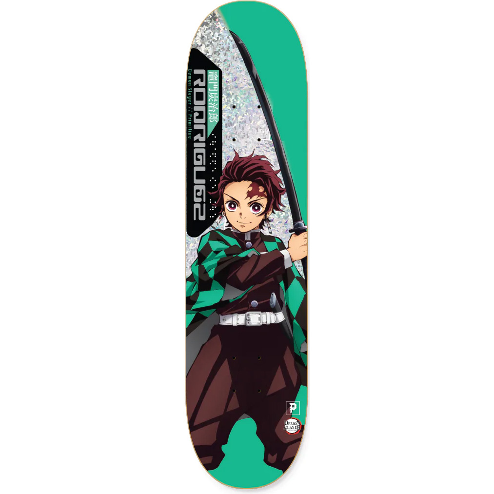 Primitive X Demon Slayer Tanjiro Skateboard Deck - Rodriguez 8.25 ...