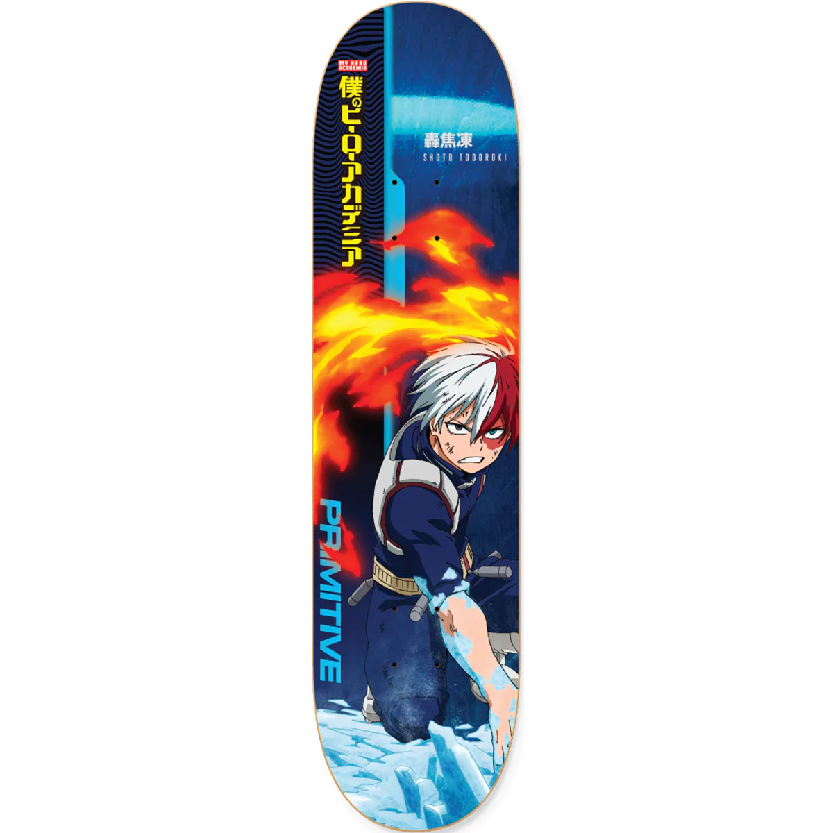 Primitive X My Hero Academia Skateboard Deck - Shoto Todoroki 8.125 ...
