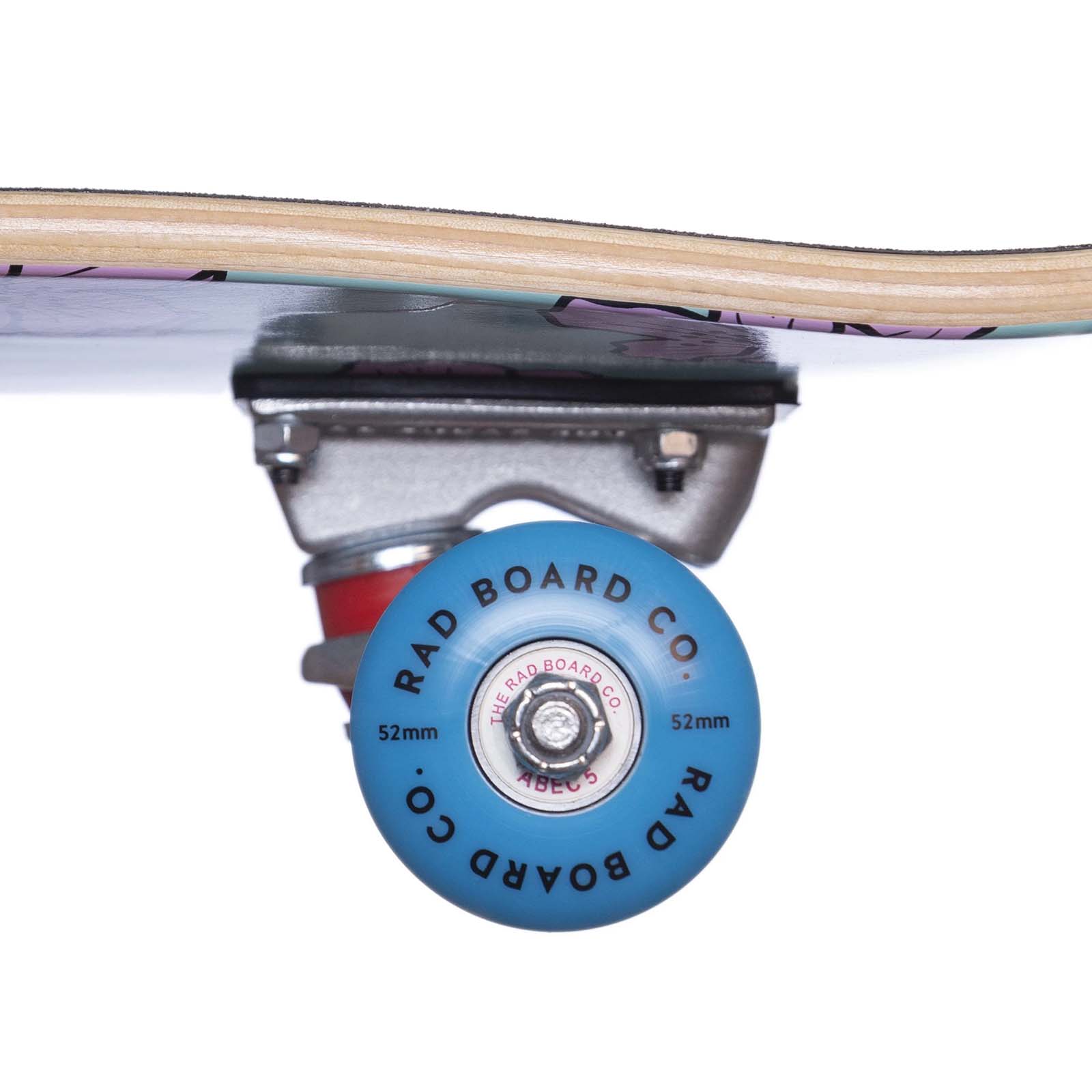 Rad Dude Crew Cherry Blossom Complete Skateboard - Pink/Blue 7.75 ...