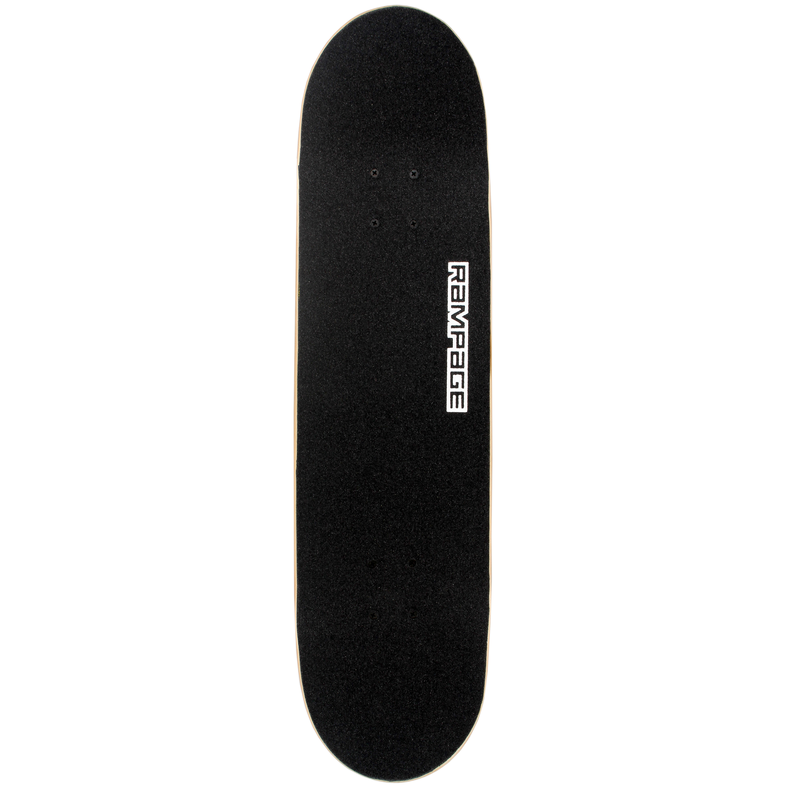 Rampage Mist Fade Complete Skateboard - Black 8'' | SkateHut
