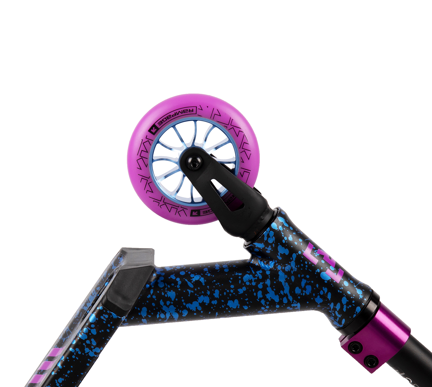 Rampage R2 Stunt Scooter - Ano Splat Blue | SkateHut