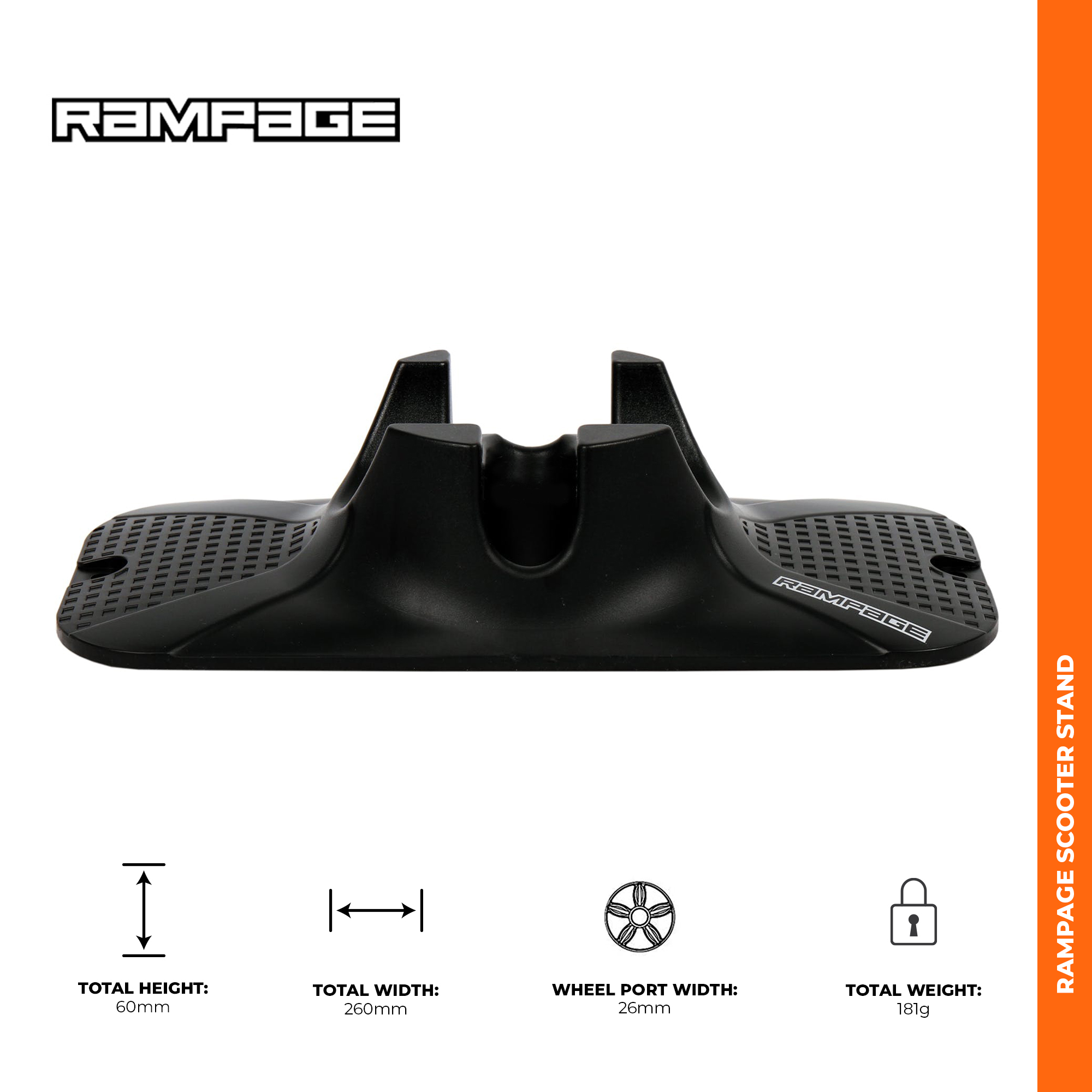 Rampage Scooter Stand - Black | SkateHut