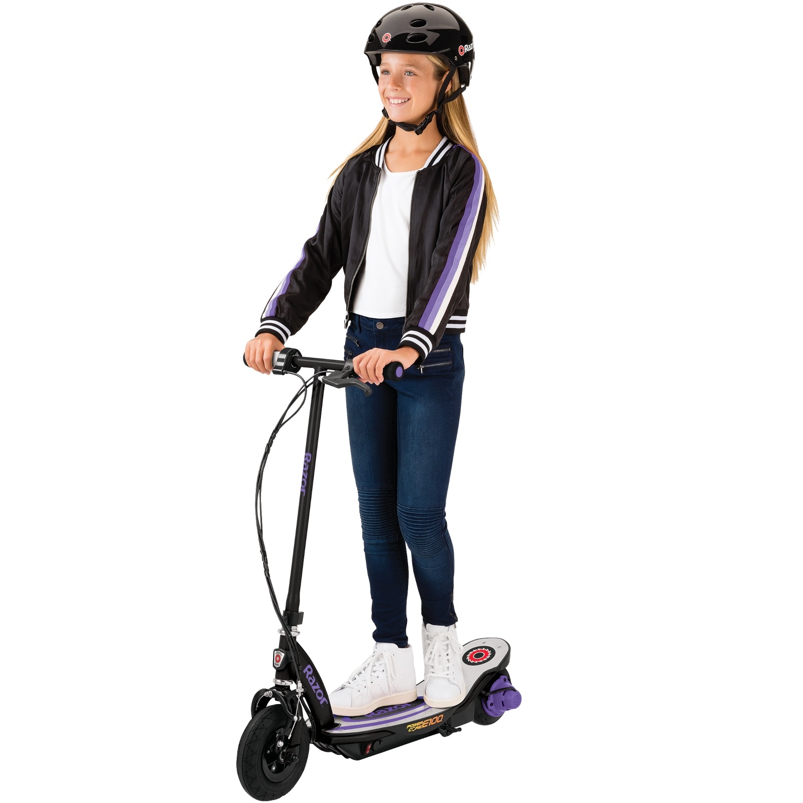 Razor PowerCore E100 24v Electric Scooter - Purple | SkateHut