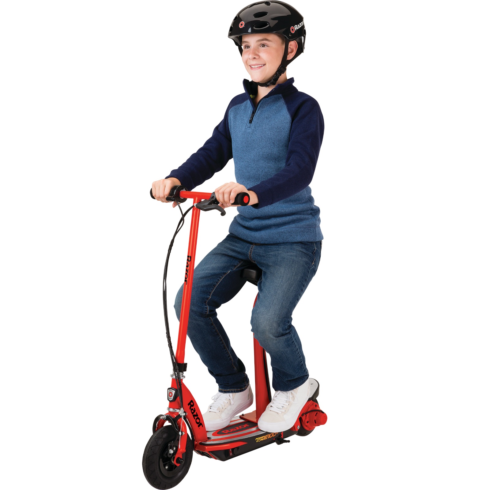 Razor PowerCore E100s 24v Electric Scooter - Red | SkateHut
