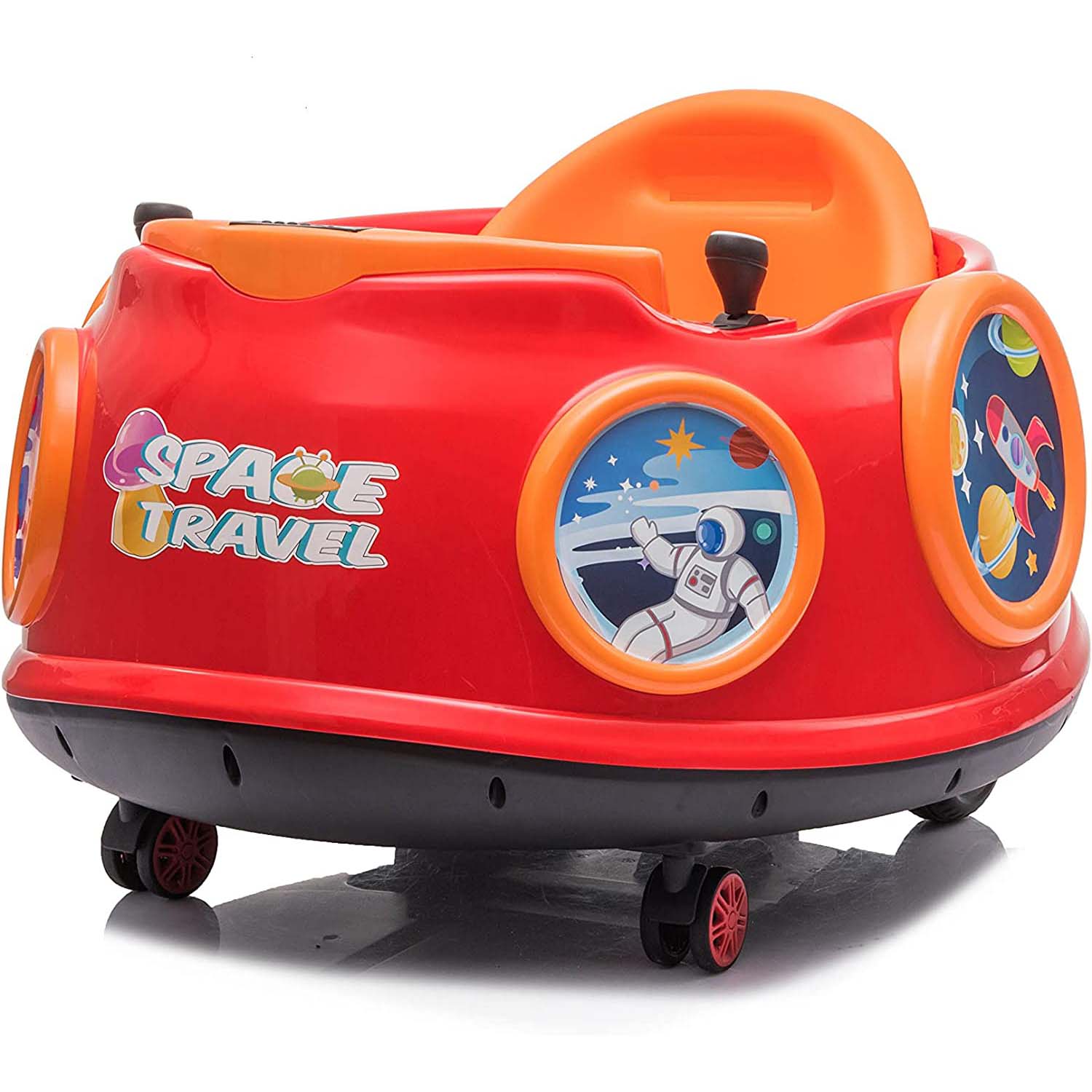 Ricco 360 Rotating Kids Electric Ride On Waltzer - Red | SkateHut