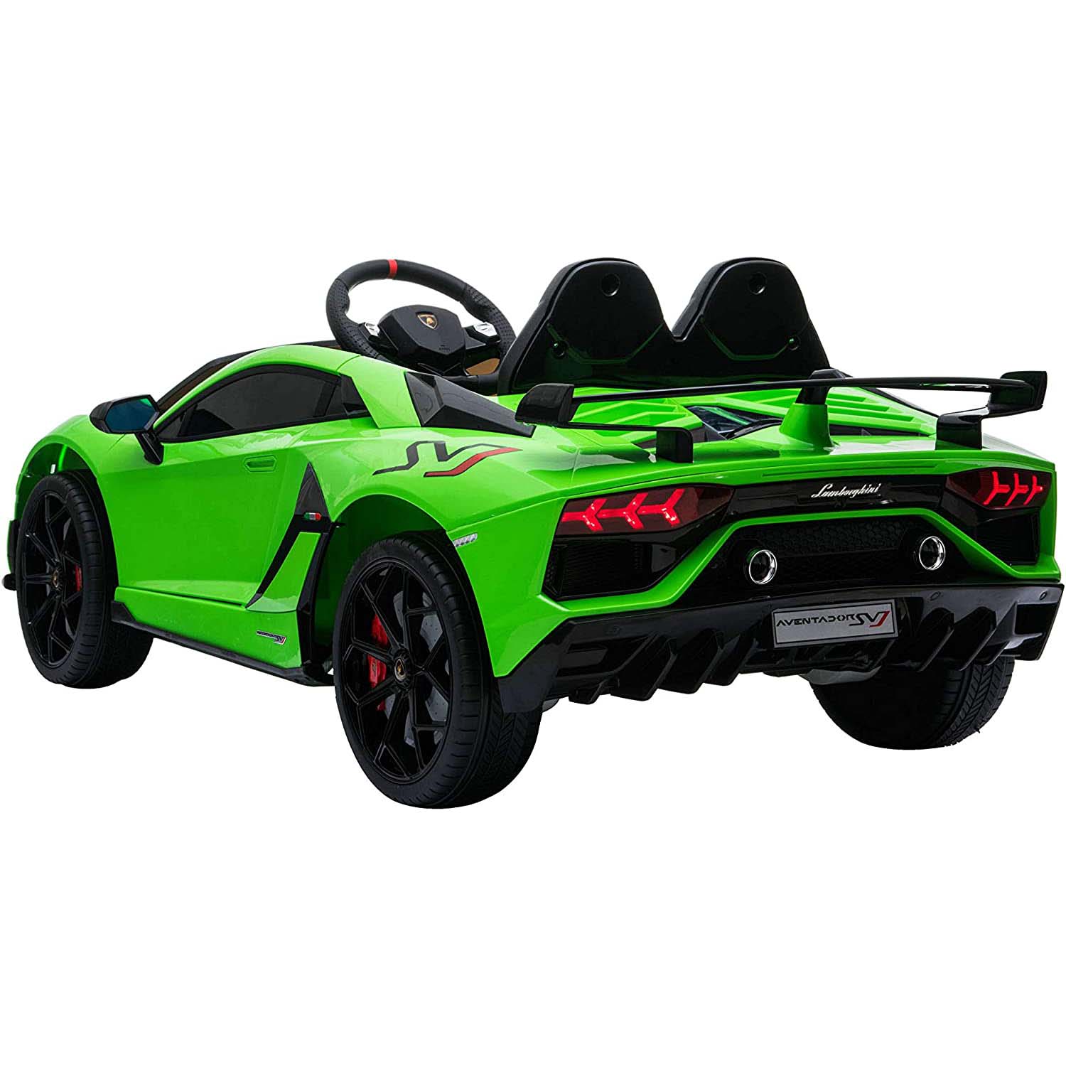 Ricco Lamborghini Aventador SVJ 12V 7A Kids Electric Ride On - Green ...