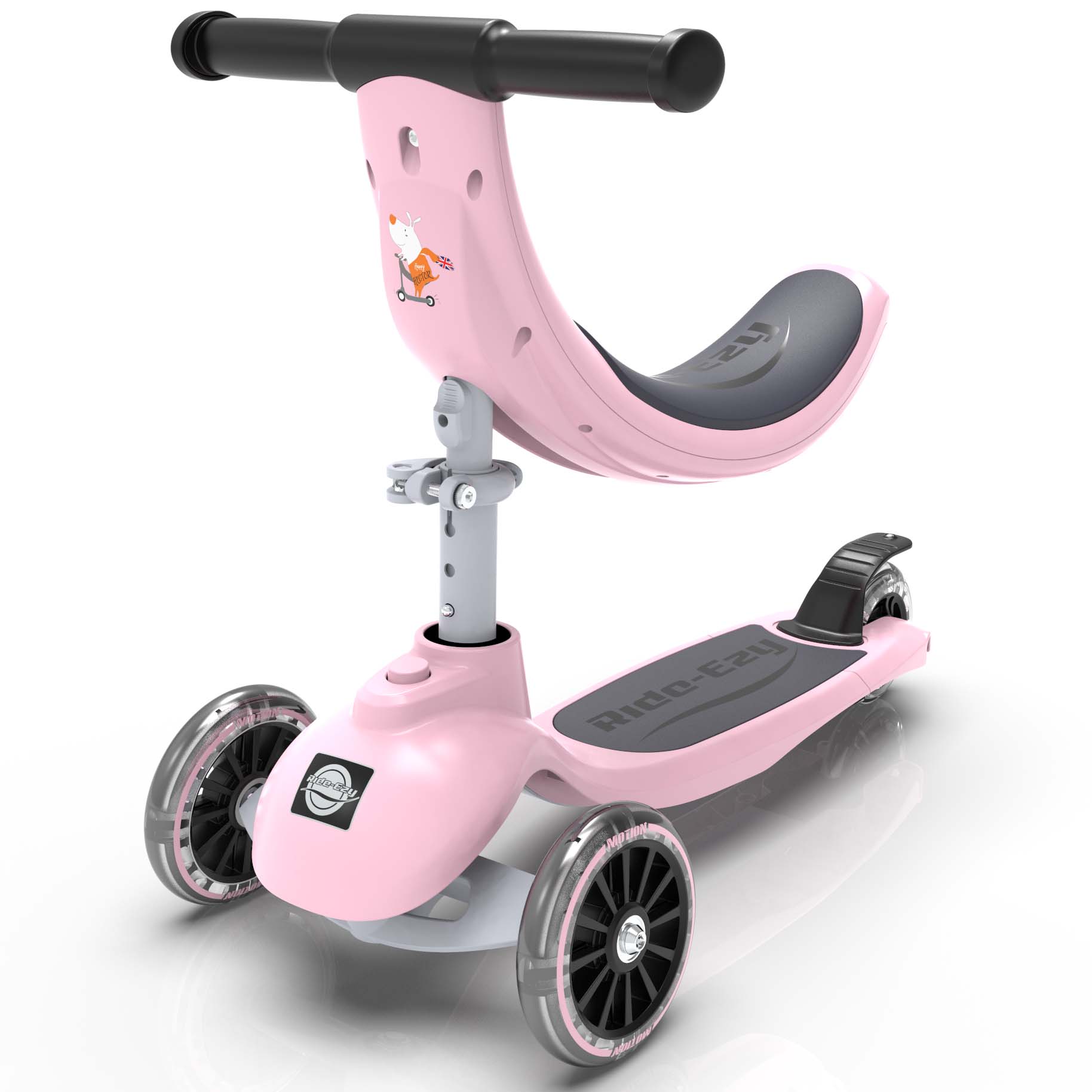 Ride-Ezy Kick & Go Kids Scooter - Blossom | SkateHut