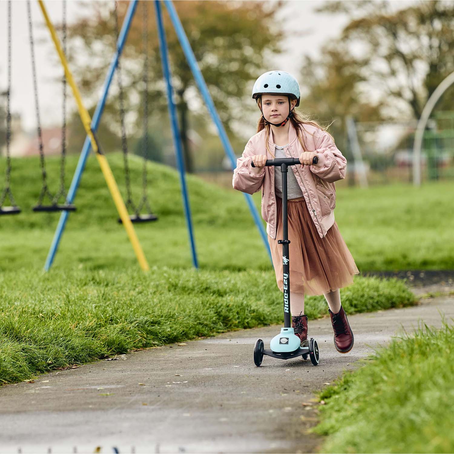 Ride-Ezy Kick Kids Scooter - Kingfisher | SkateHut