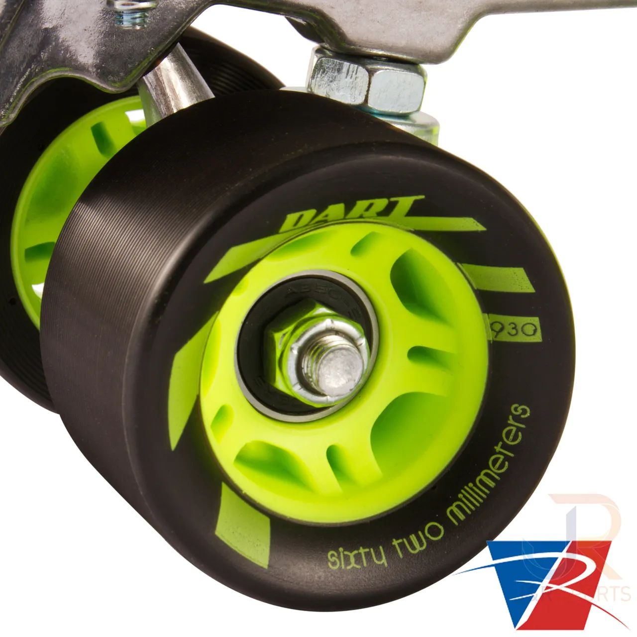 Riedell Quad Roller Skates - Dart Ombre Black/Green | SkateHut