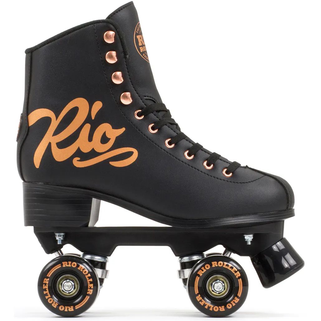 Rio Roller Rose Quad Roller Skates - Black | SkateHut