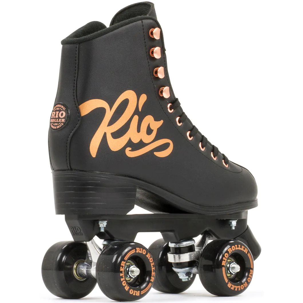 Rio Roller Rose Quad Roller Skates - Black | SkateHut