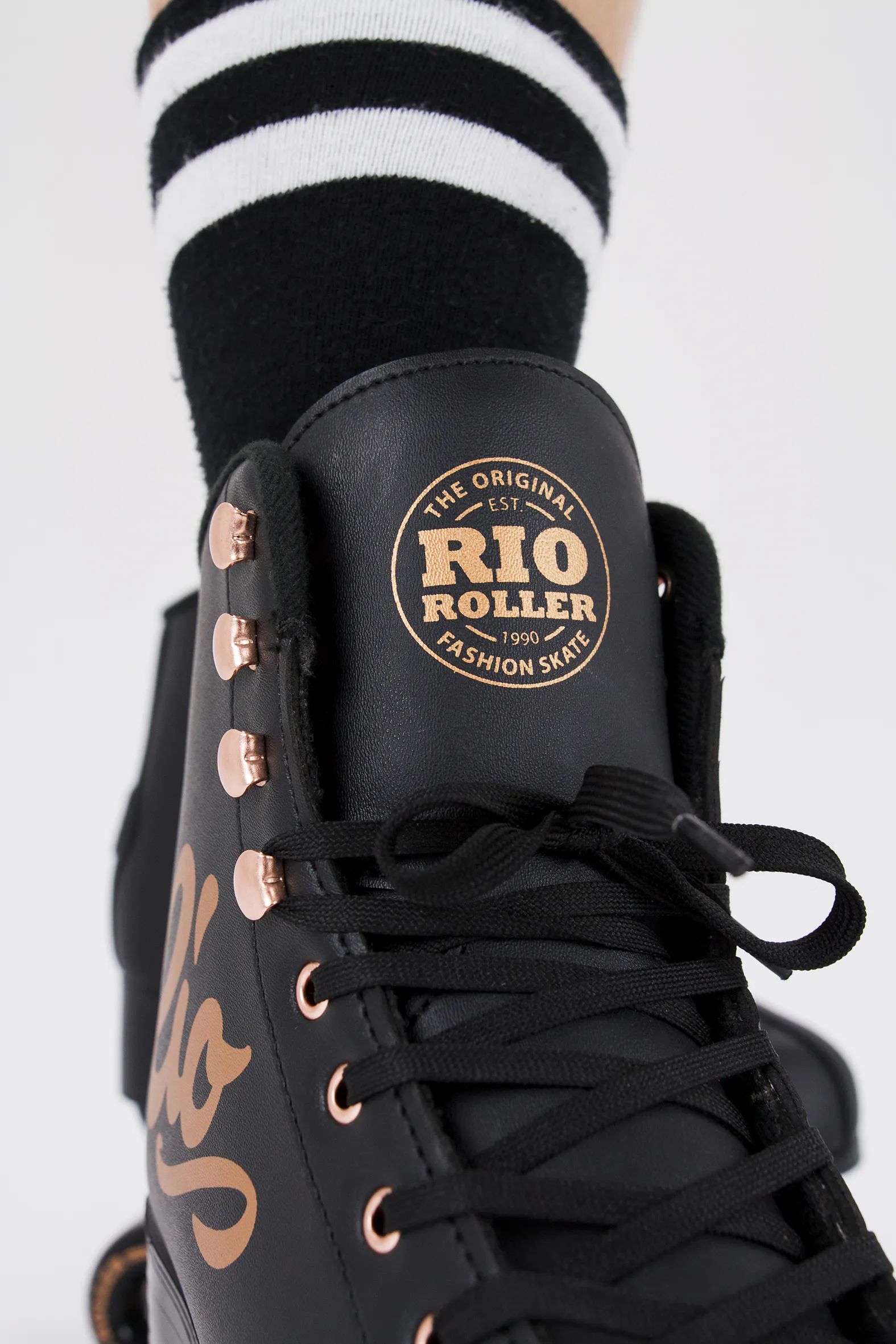 Rio Roller Rose Quad Roller Skates - Black | SkateHut
