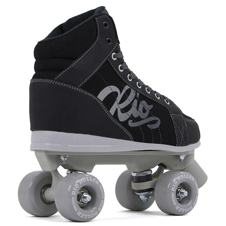 Rio Roller Lumina Quad Roller Skates - Black/Grey | SkateHut