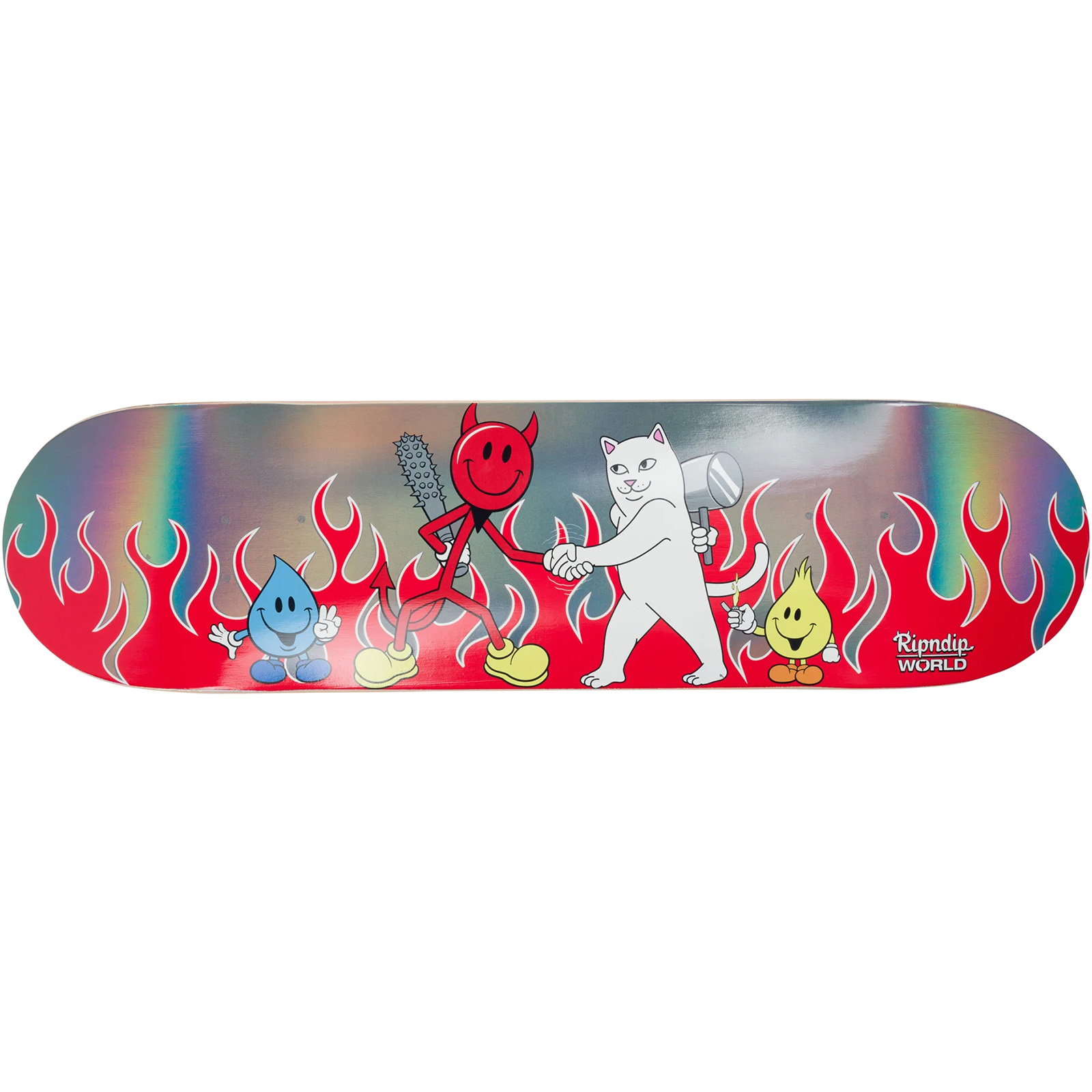 RIPNDIP x World Industries Nerm VS Devilman Skateboard Deck - 8.5 ...