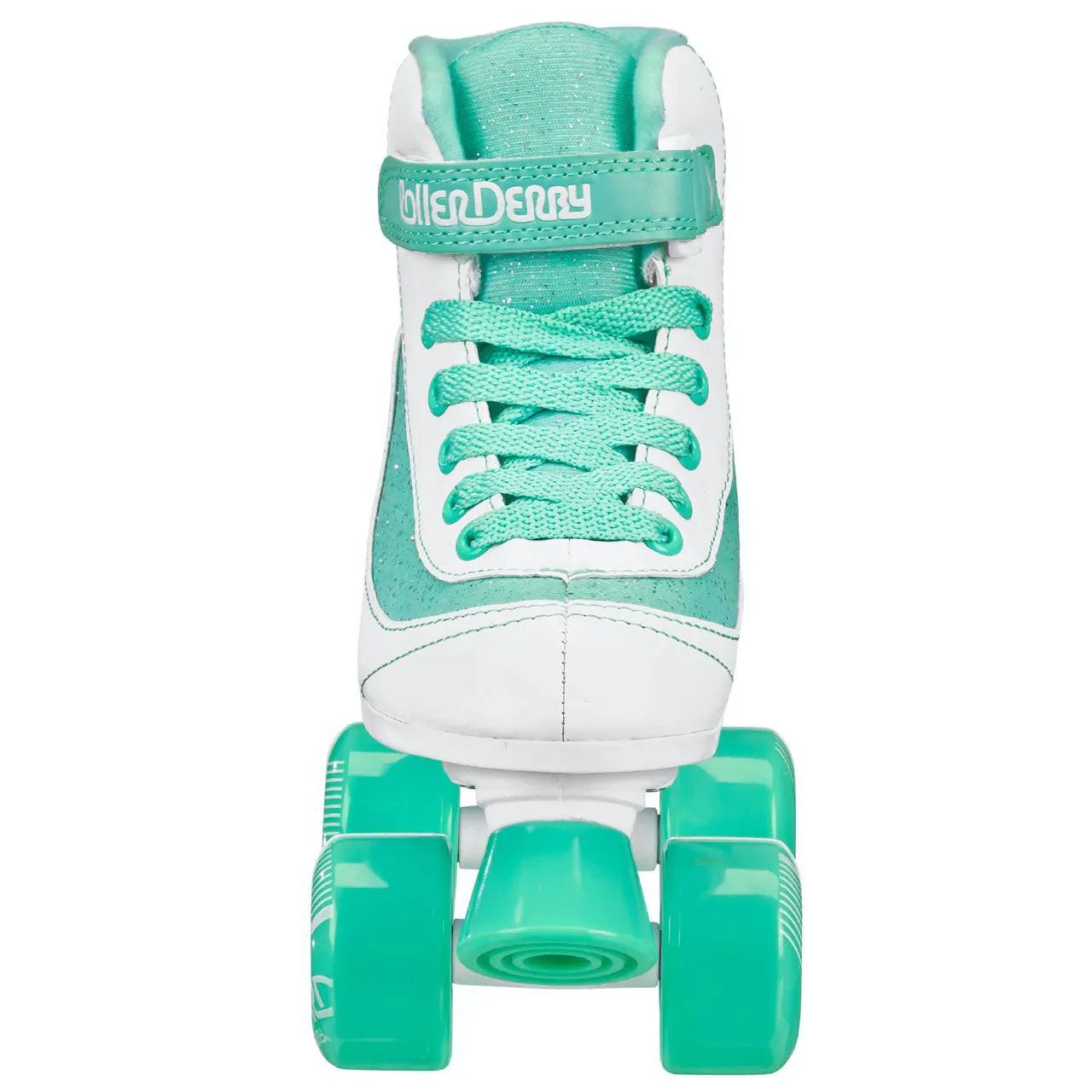 Roller Derby Firestar V2 Quad Roller Skates White Teal Skatehut