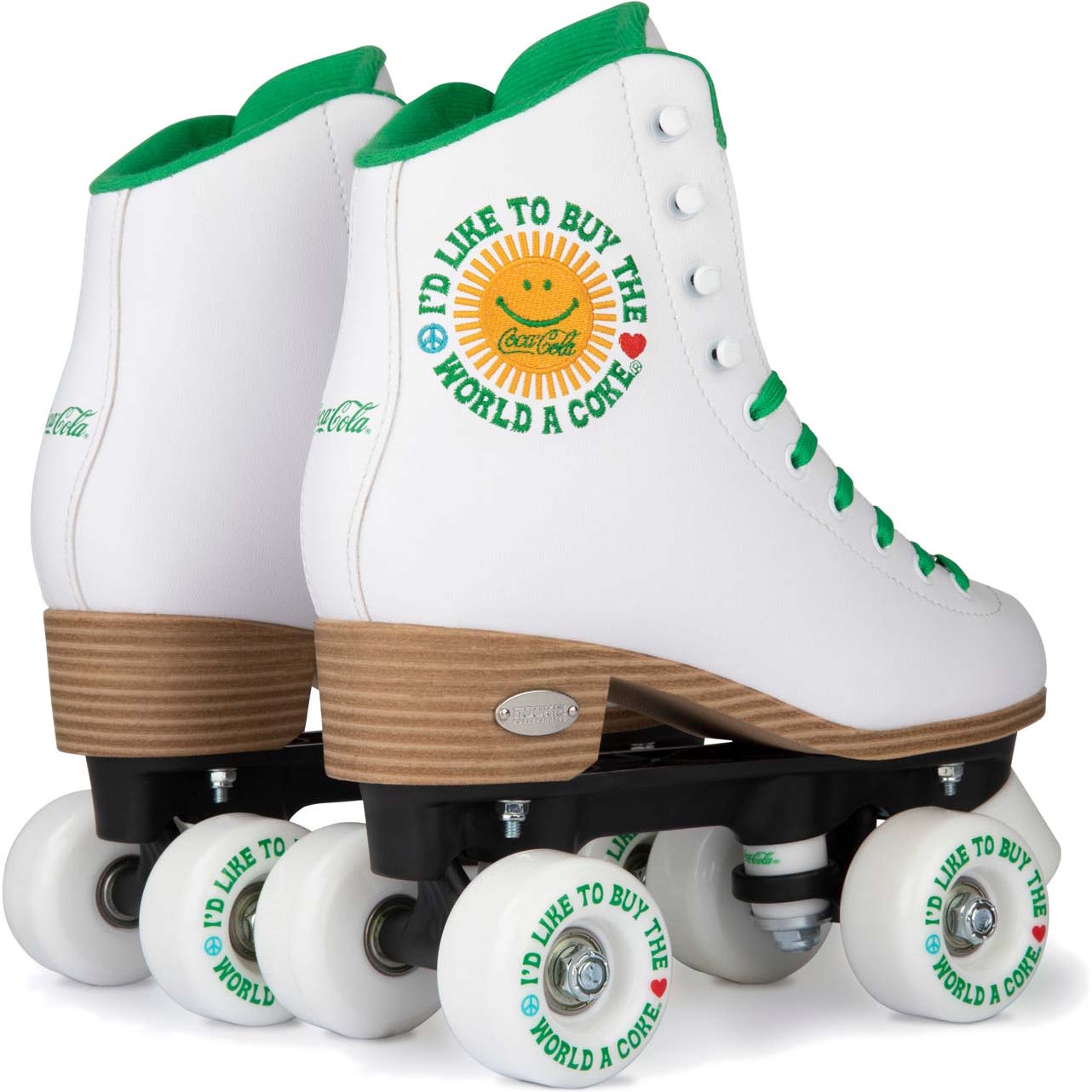 Rookie x Coca-Cola Sunshine Quad Roller Skates - White | SkateHut