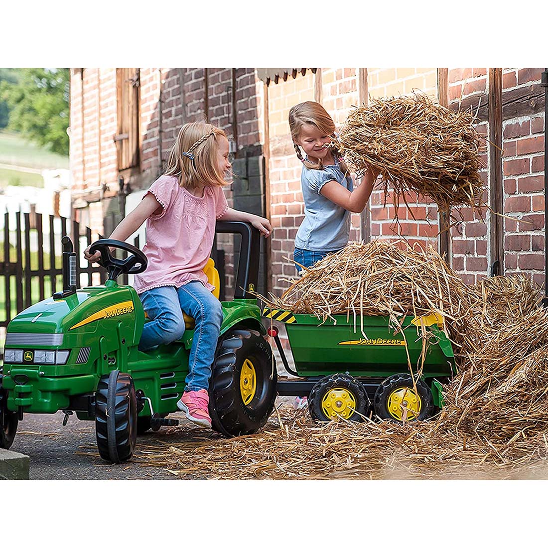 Rolly Toys Giant Half-Pipe Trailer - John Deere | SkateHut