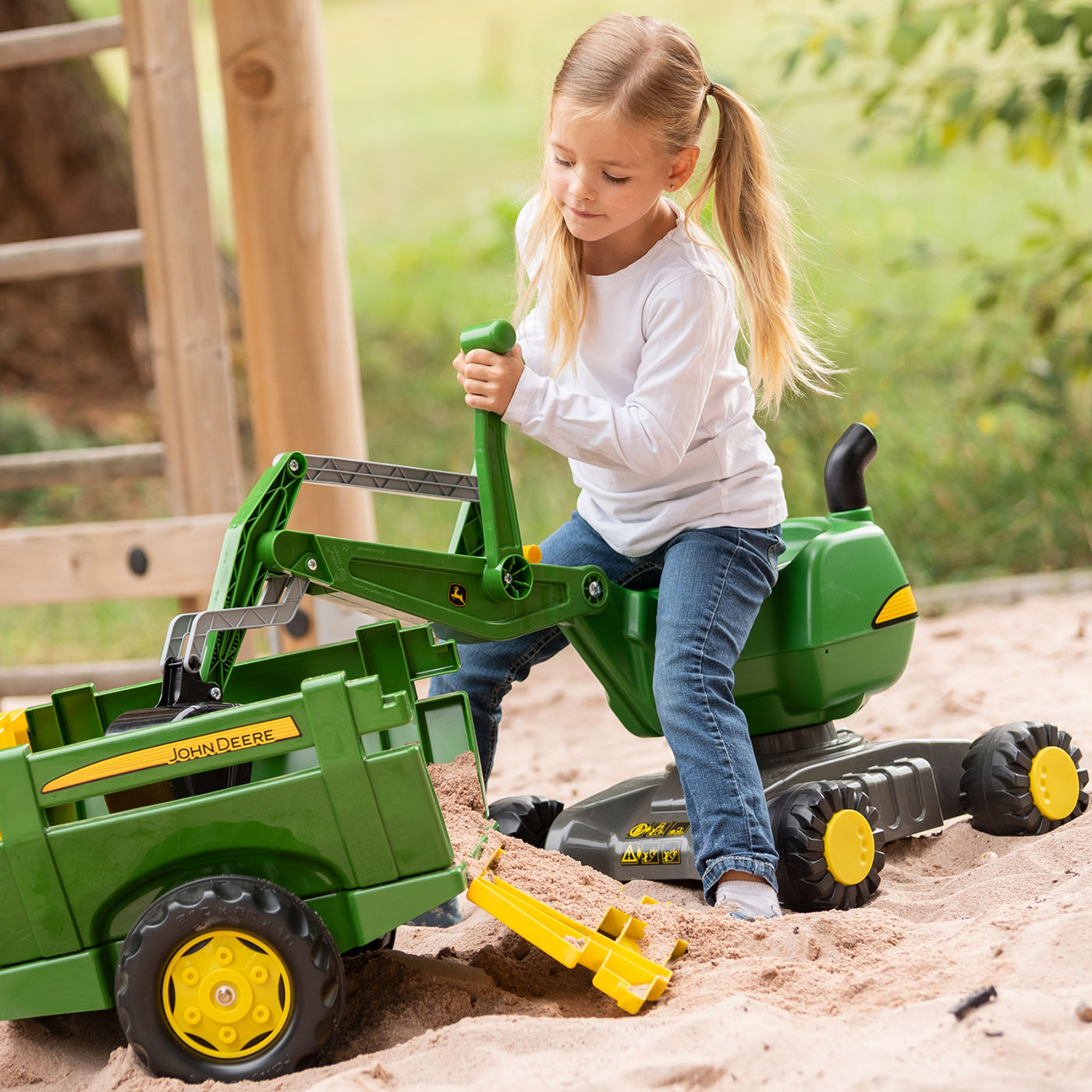 Rolly Toys John Deere Mobile 360 Excavator Ride On | SkateHut