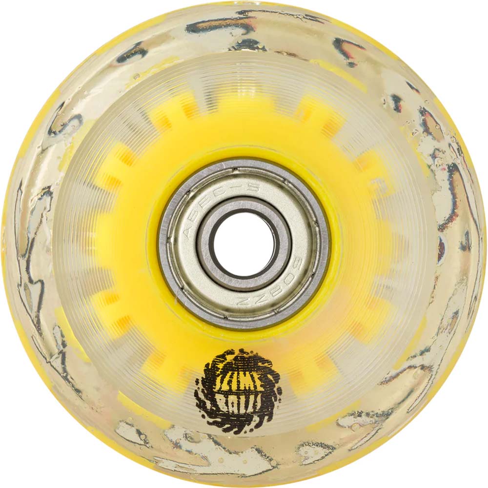 Santa Cruz Slime Balls Light Up OG Slime Skateboard Wheels - Red/Yellow ...