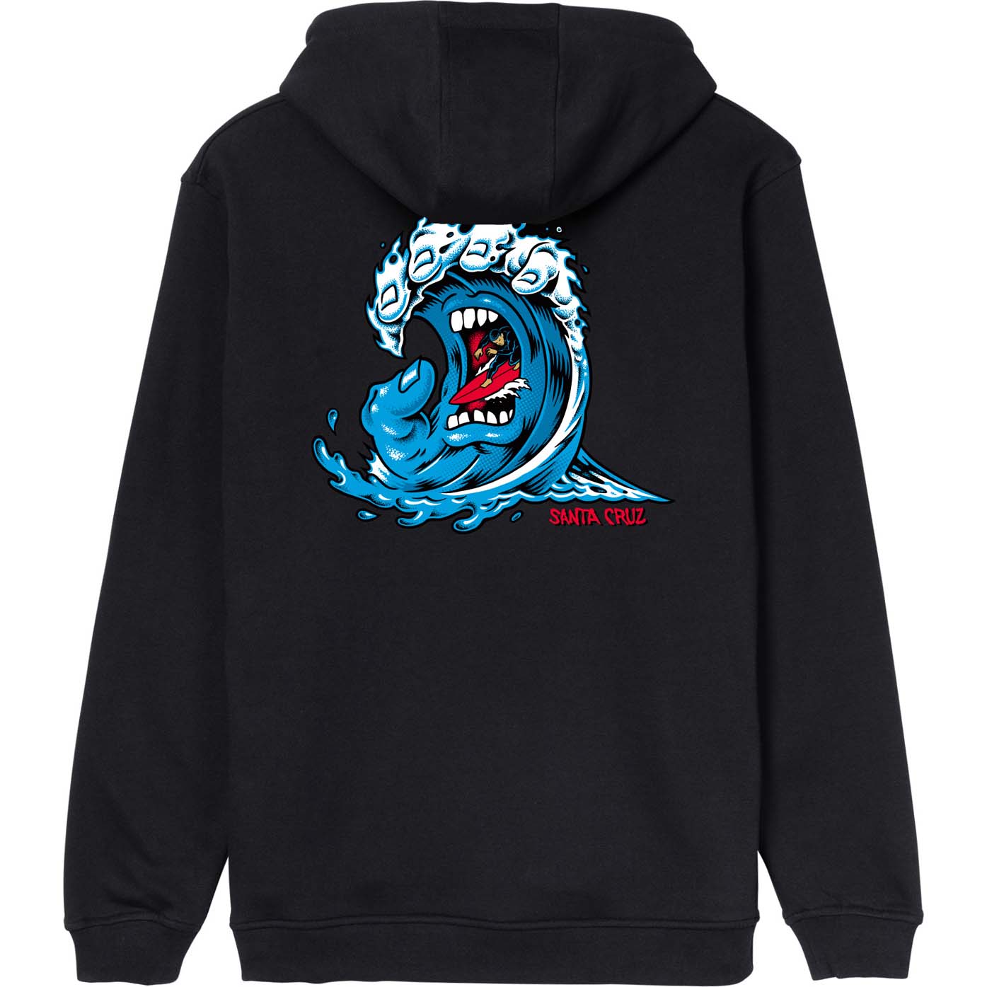 Santa Cruz Screaming Wave Hoodie - Black | SkateHut