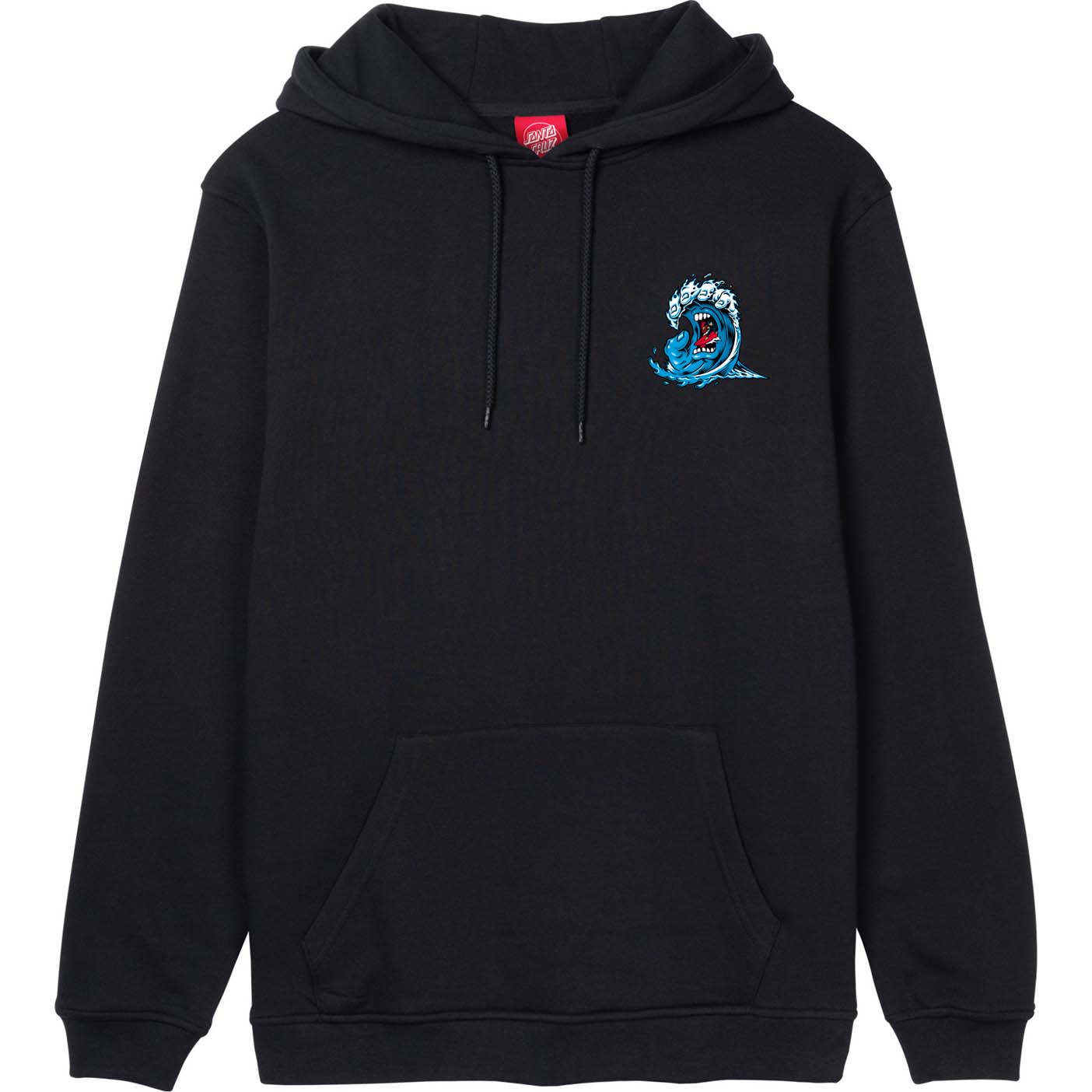 Santa Cruz Screaming Wave Hoodie - Black | SkateHut