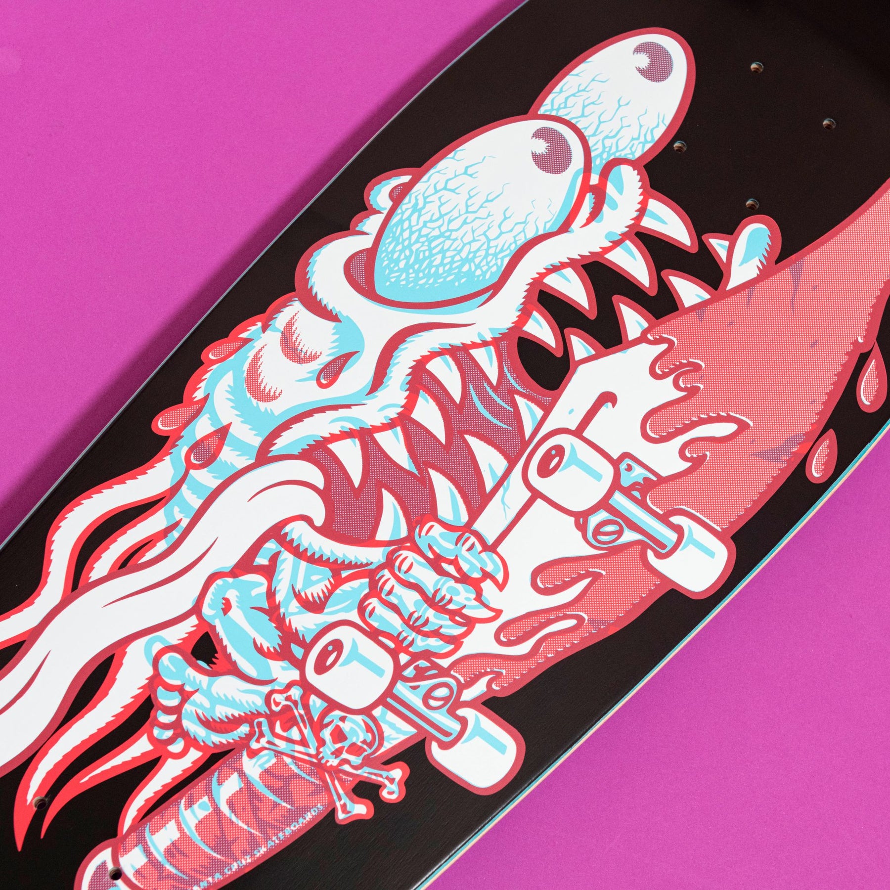 Santa Cruz Reissue Slasher Decoder Skateboard Deck - Multi 10.1" | SkateHut