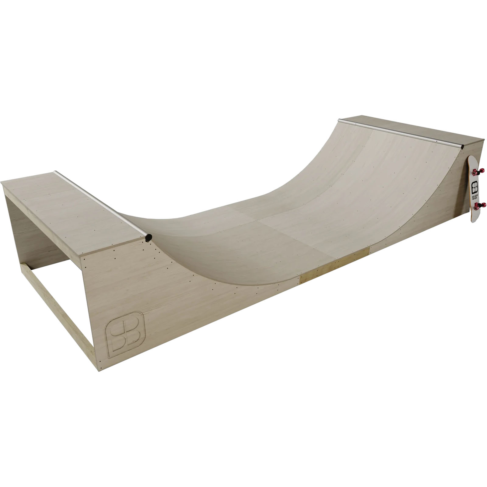 SB Skate Ramps Mini Half Pipe Ramp - 3' x 6' | SkateHut