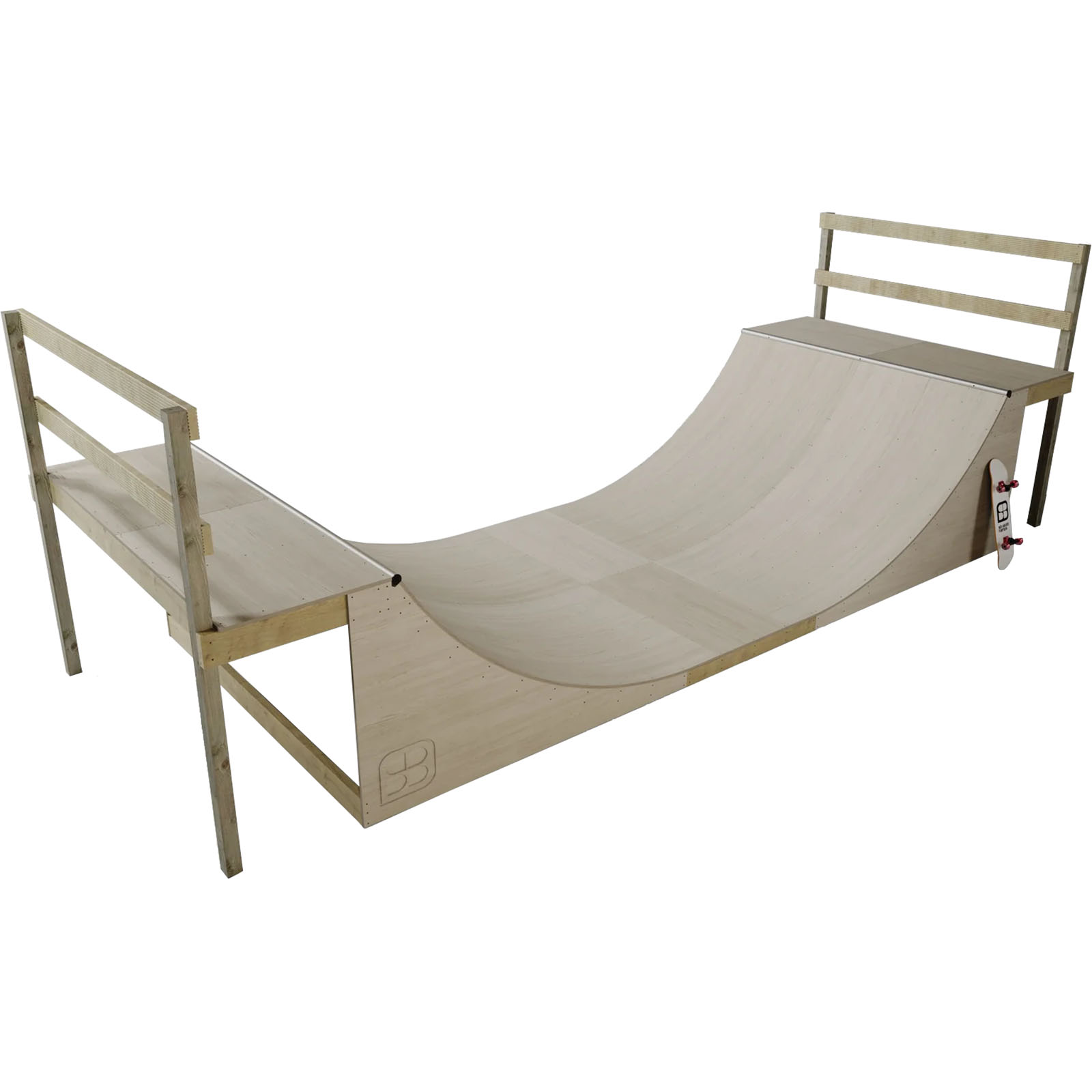SB Skate Ramps Premier Half Pipe Ramp - 4' x 8' | SkateHut