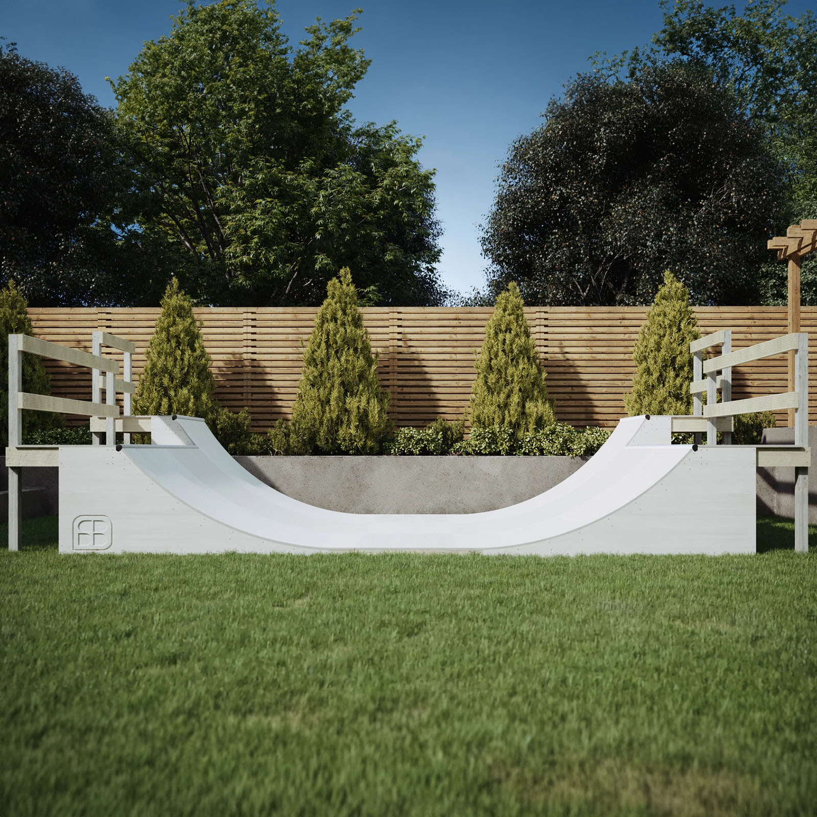 SB Skate Ramps Premier Max Half Pipe Ramp - Large | SkateHut