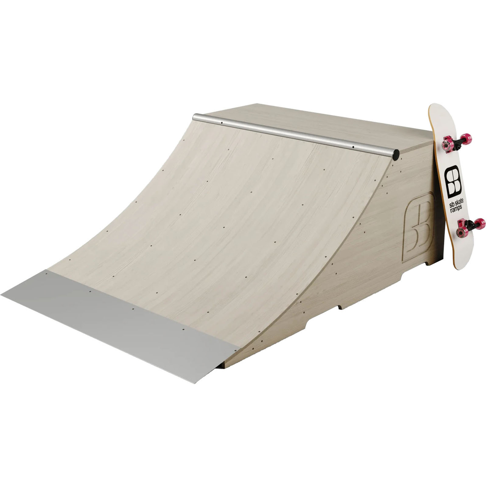 SB Skate Ramps Quarter Pipe Ramp - 2' x 4' | SkateHut